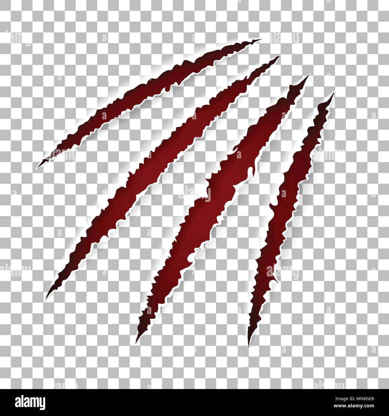 Realistic torn paper scratch Stock Vector Images - Alamy