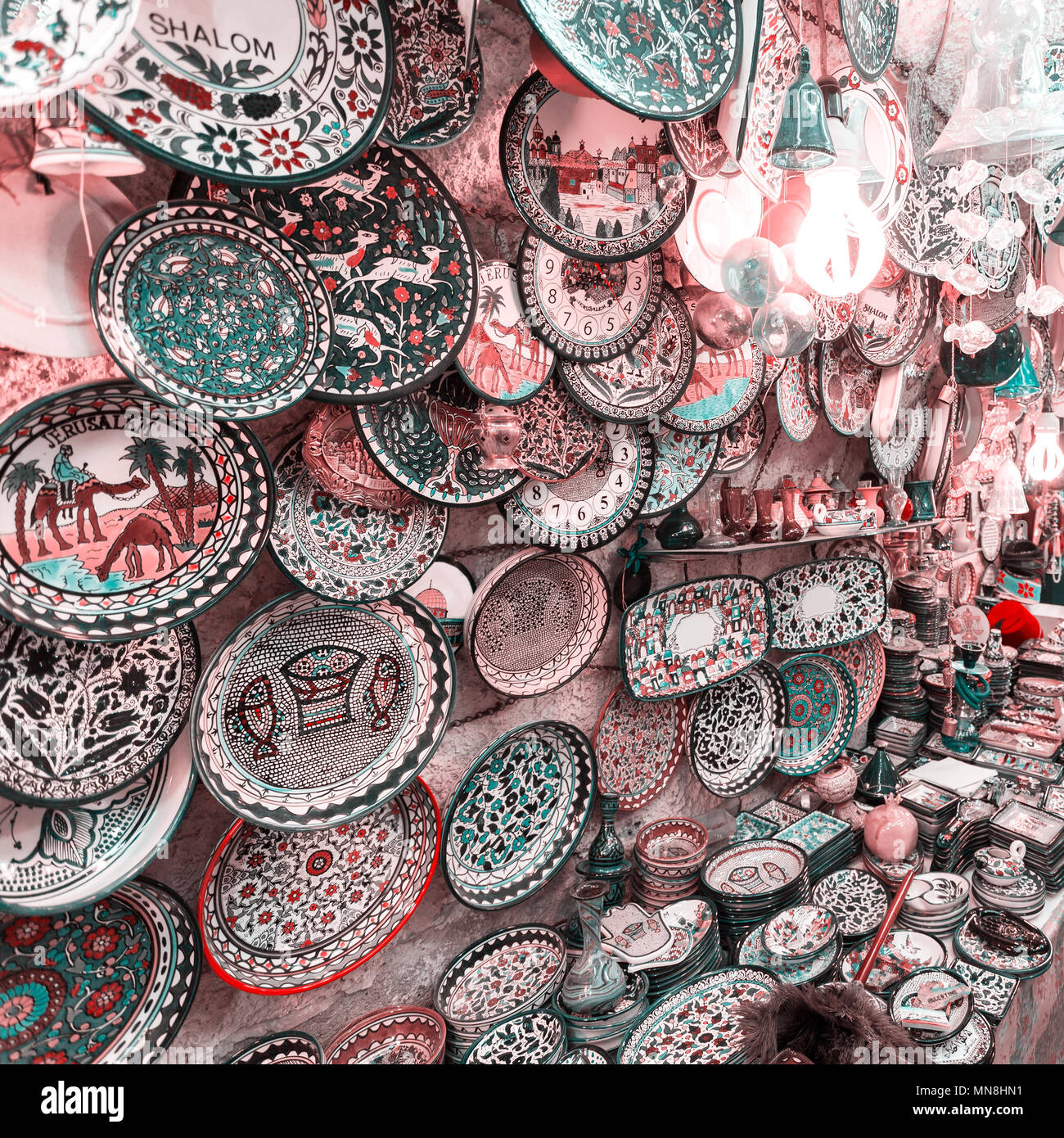 Souvenir Shop In Jerusalem Israel Stock Photos & Souvenir Shop In ...