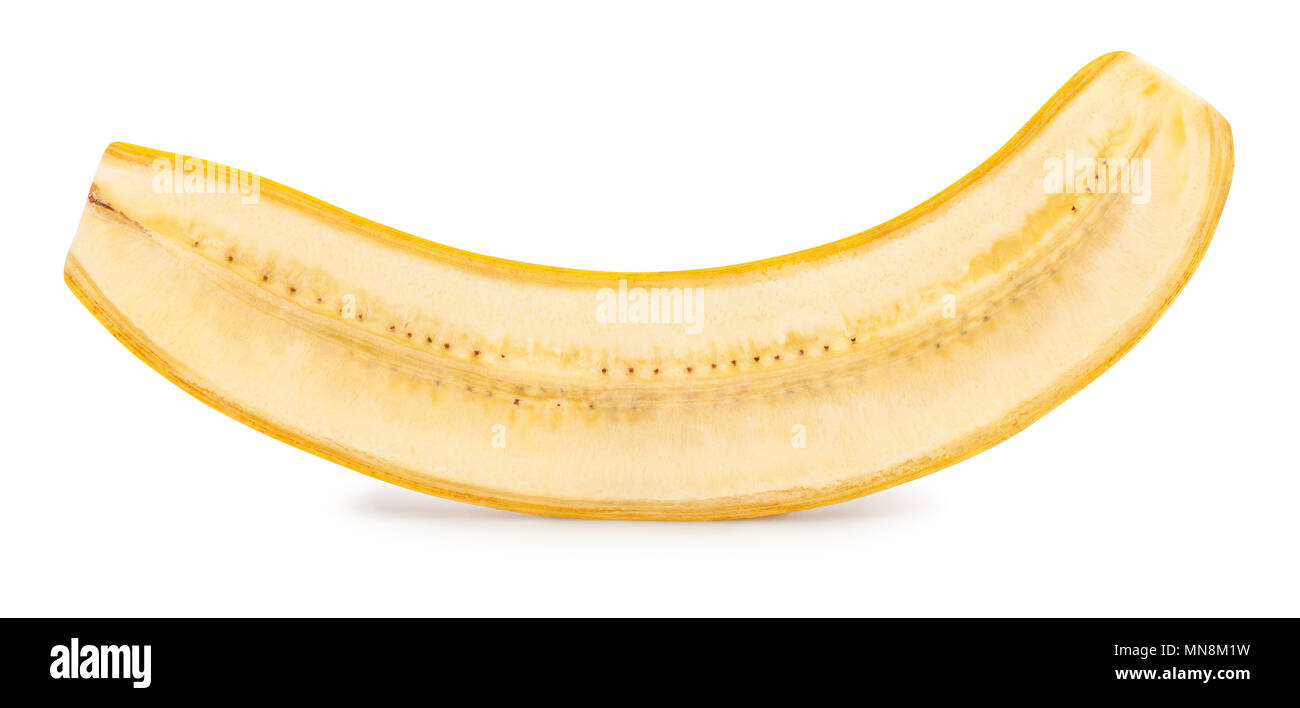sliced banana path isolated Stock Photo - Alamy