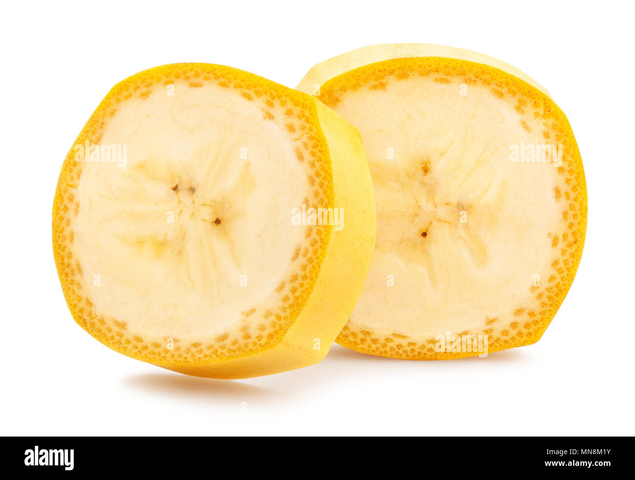 Two banana slices hi-res stock photography and images - Alamy