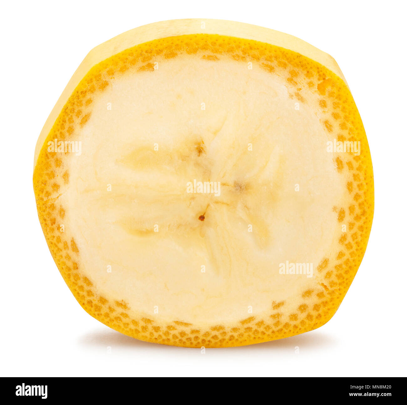sliced banana path isolated Stock Photo - Alamy