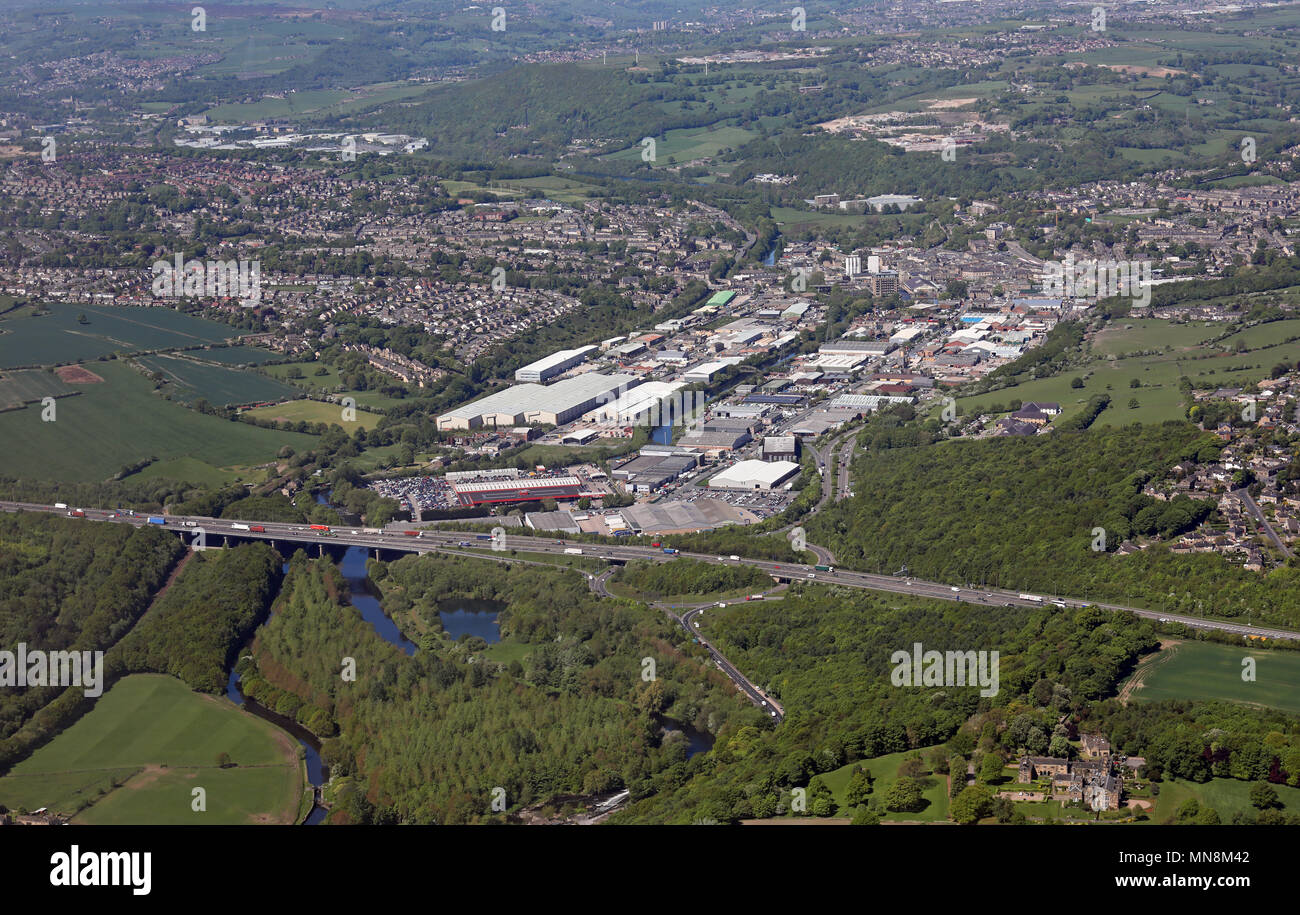 aerial view of the Armytage Road Industrial Estate at junction 25 of ...