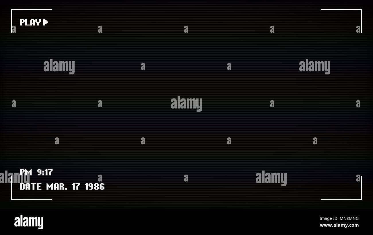 Scan lines screen Stock Vector Images - Alamy