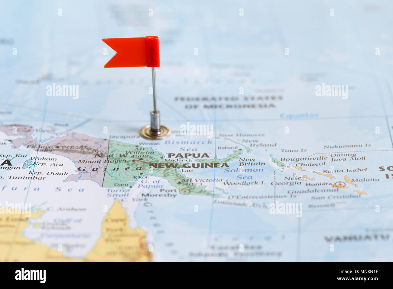 Map of papua new guinea hi-res stock photography and images - Alamy