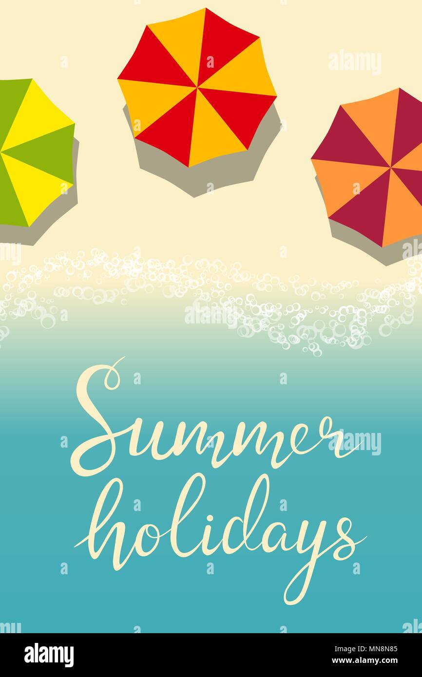 beach summer holiday template for flyer Stock Vector Image & Art - Alamy