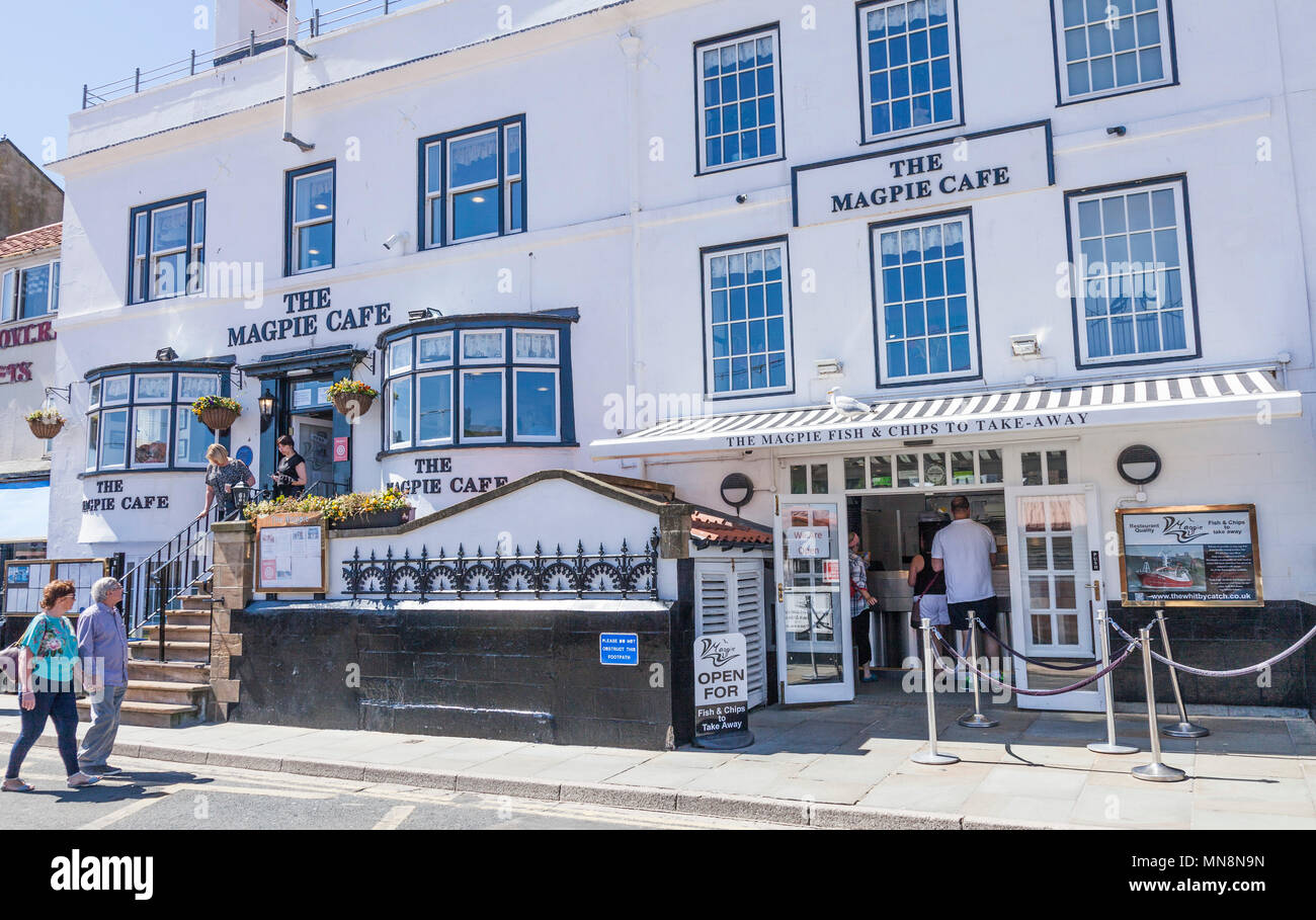 The Magpie Cafe at Whitby, North Yorkshire, England, UK Stock Photo - Alamy