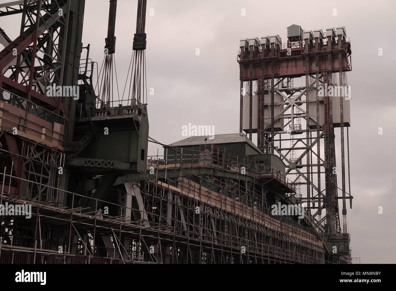 Abandoned Industrial and bridges around Middlesbrough, uk Stock Photo ...