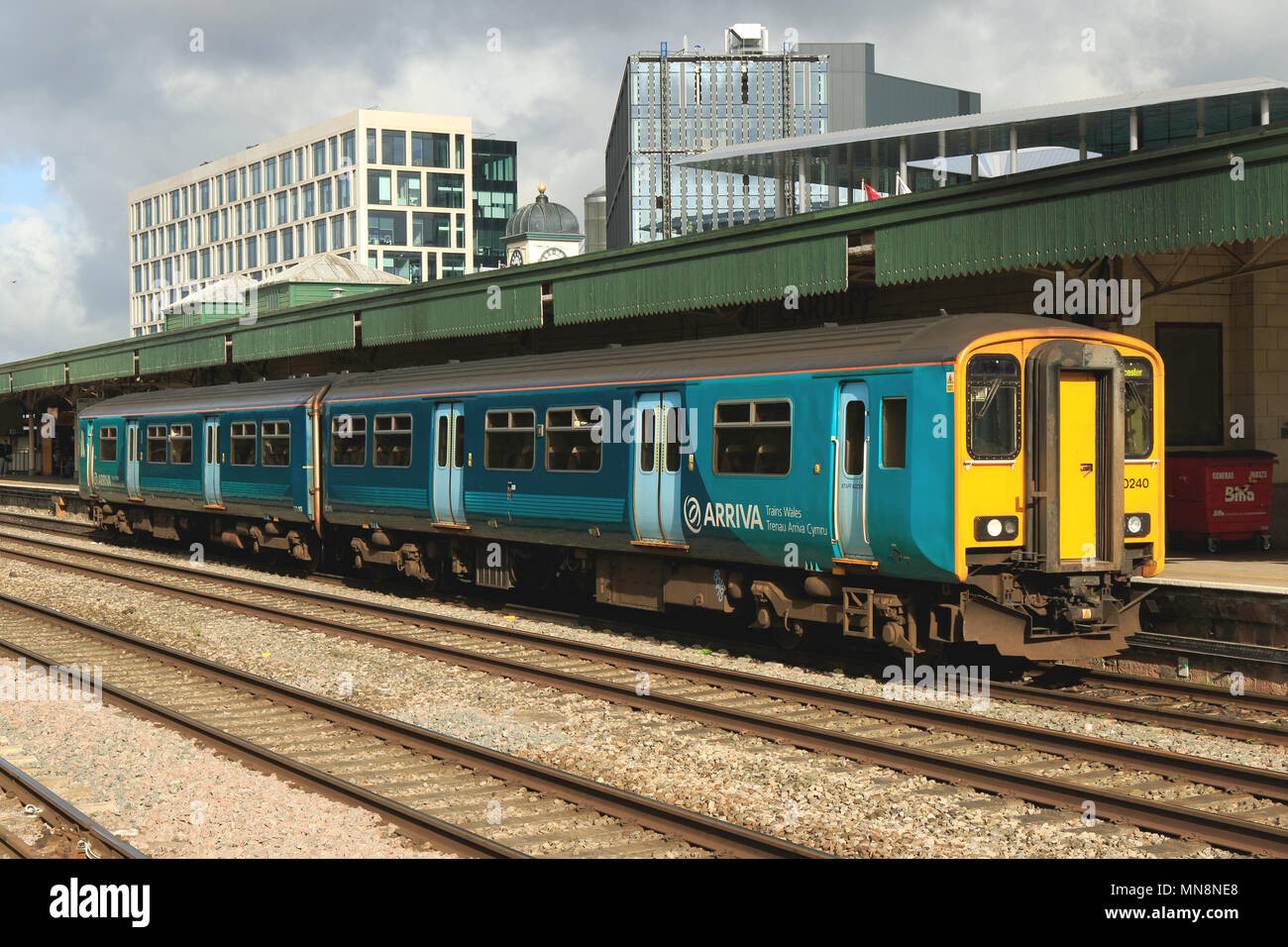 Arriva Trains Wales Class 150, Cardiff Central Station, South Wales, UK ...