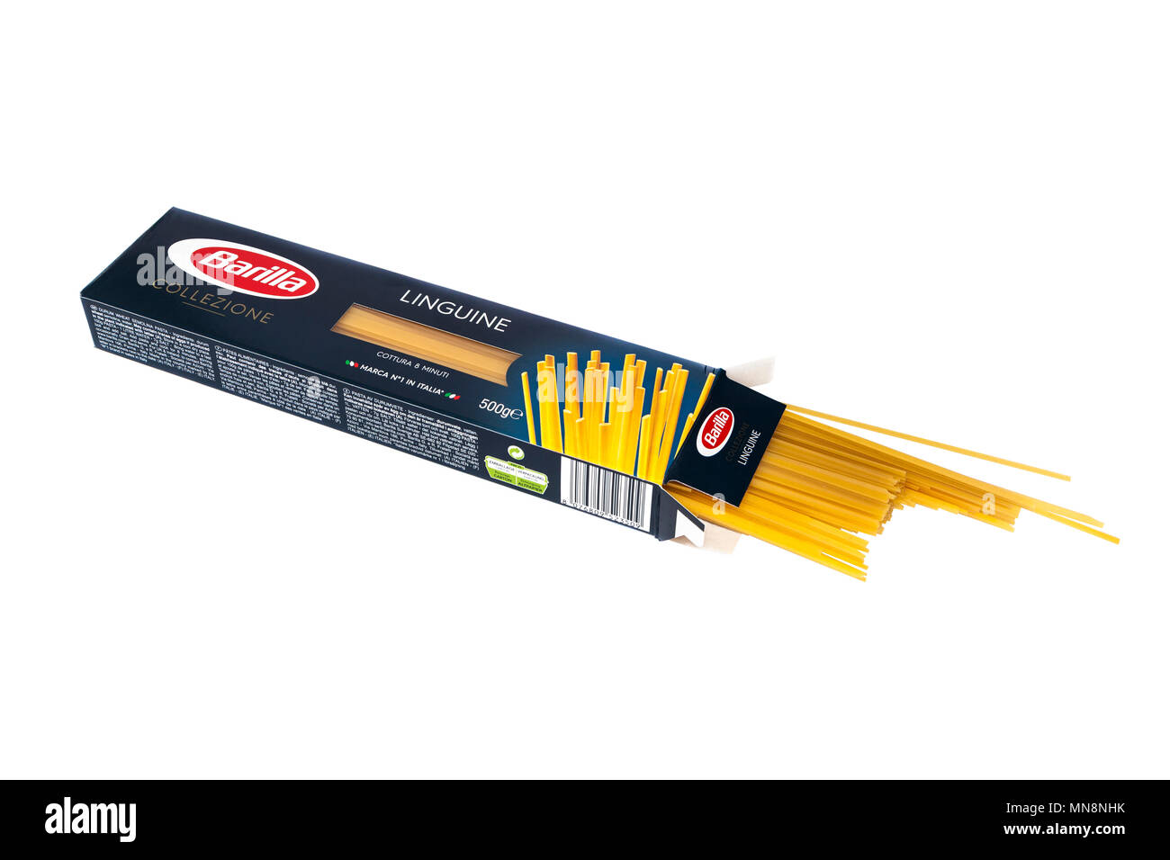 Packet of spaghetti Cut Out Stock Images & Pictures - Alamy