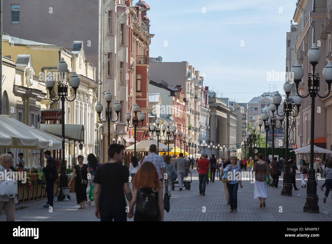 Lights in arbat street hi-res stock photography and images - Alamy