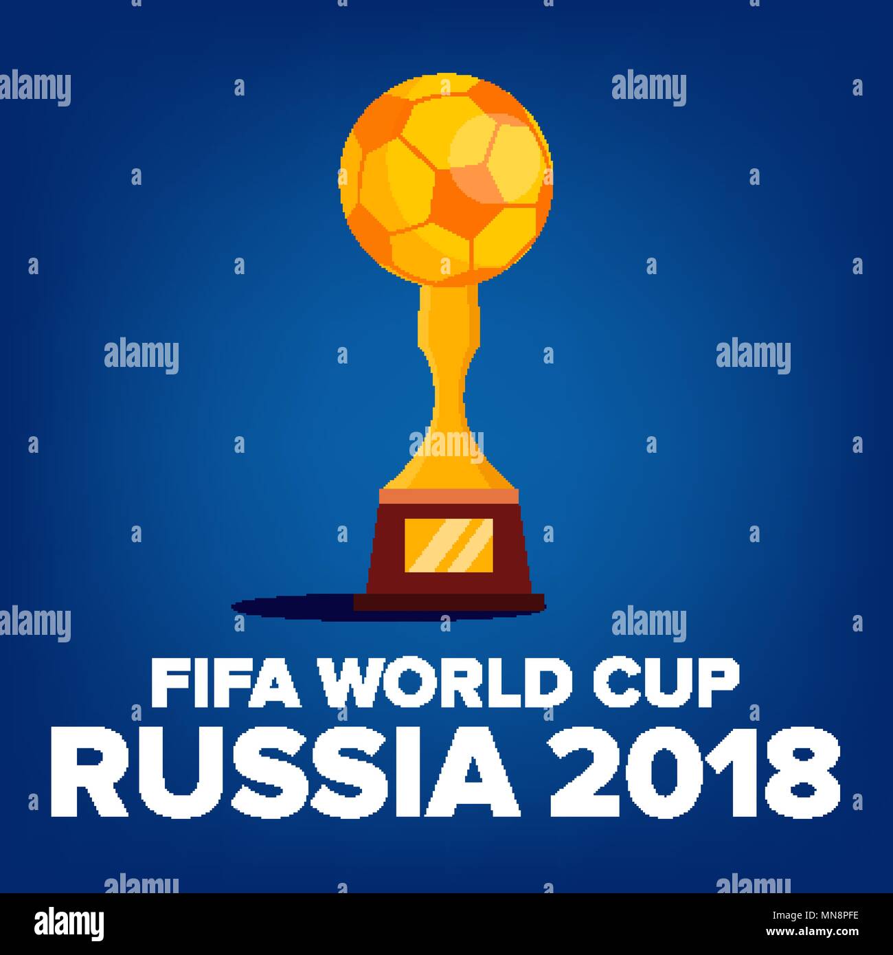 2018 FIFA World Cup Background Vector. Welcome To Russia. Championship ...
