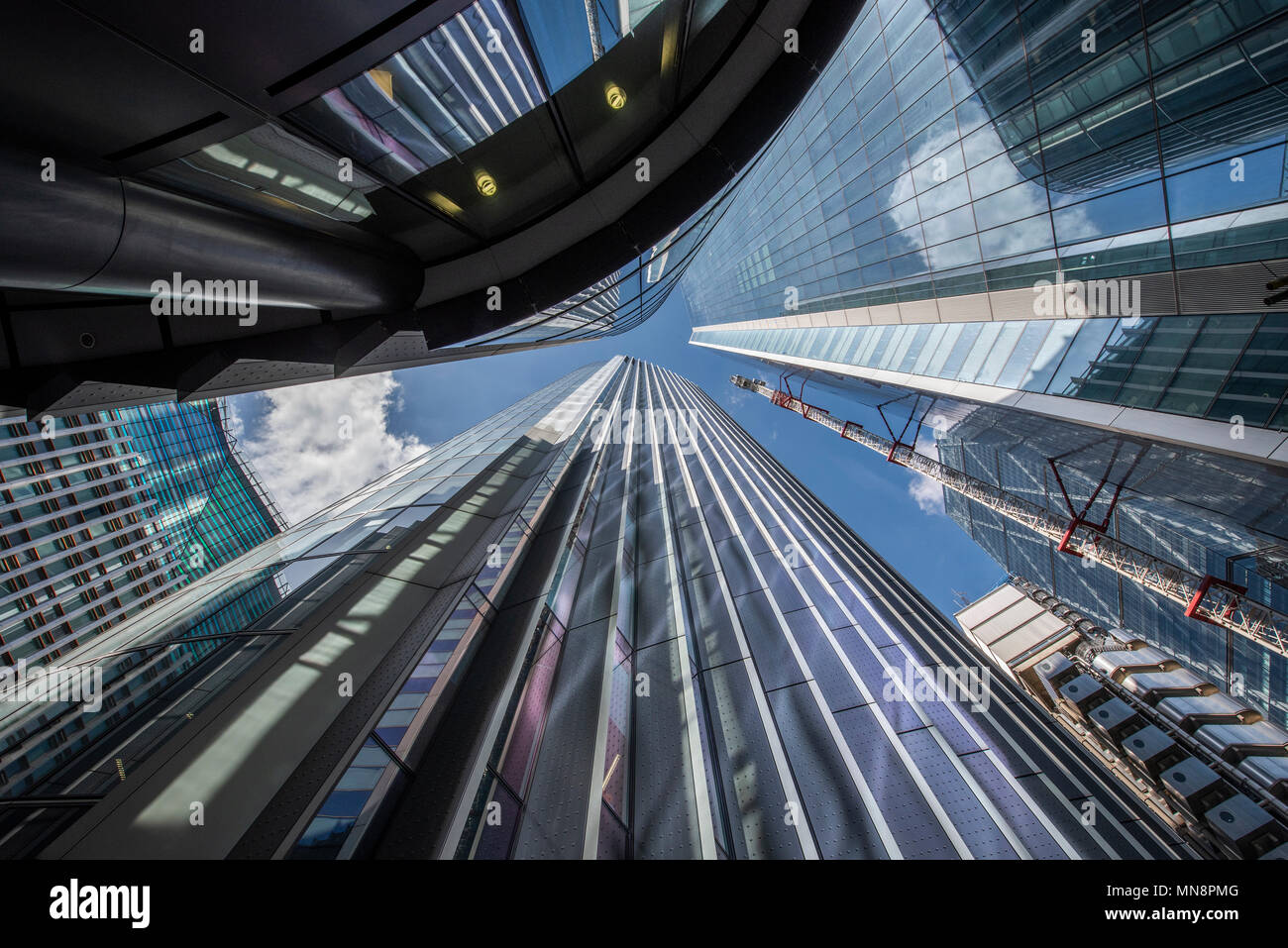 Looking up at tall buildings hi-res stock photography and images - Alamy