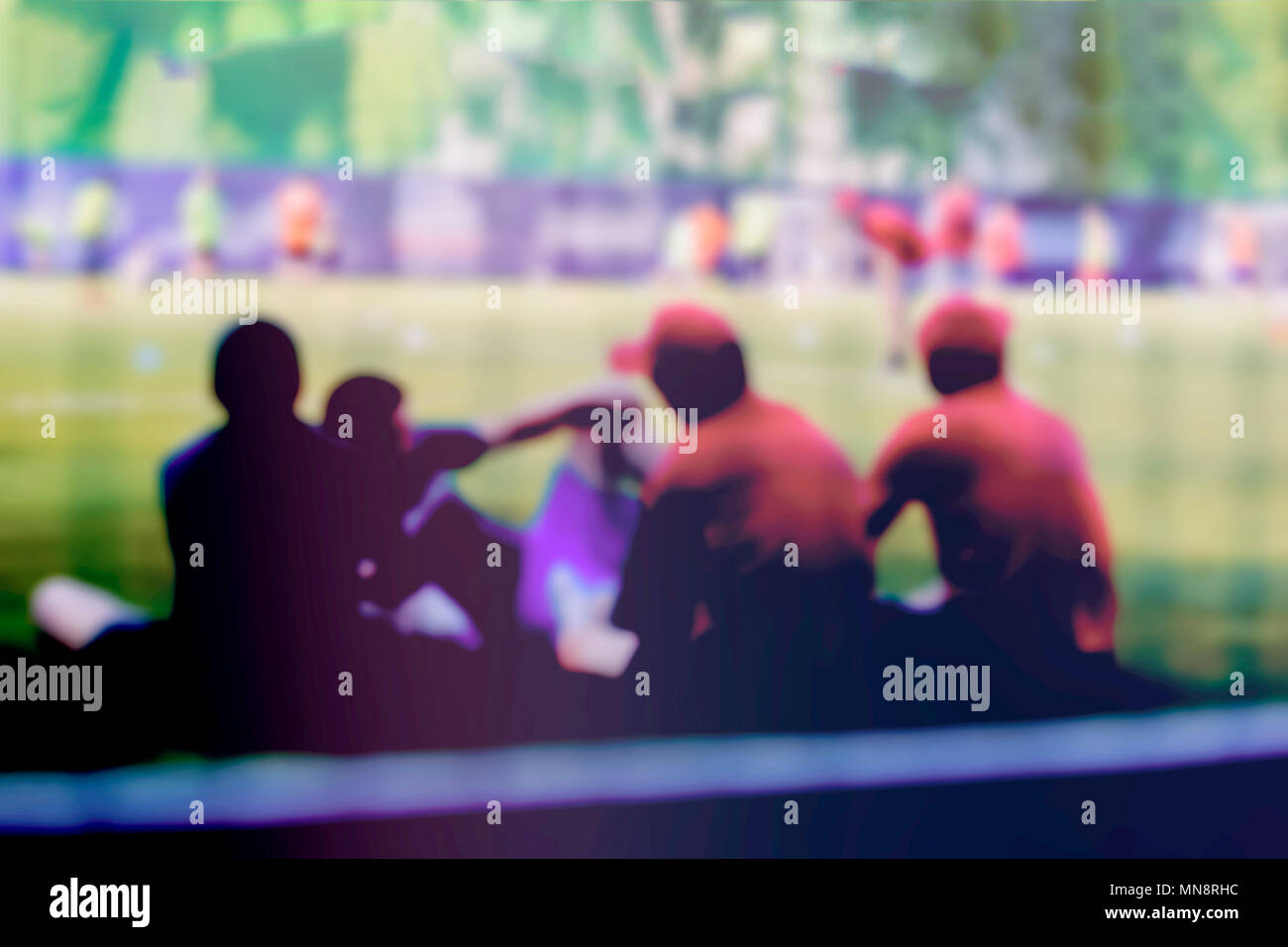 Football fans stadium bokeh hi-res stock photography and images - Alamy