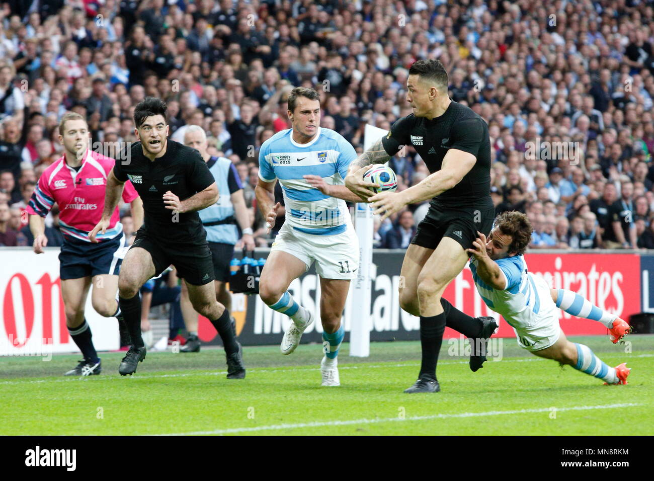 New Zealand's ? Argentina's ? during the RWC 2015 match between New ...