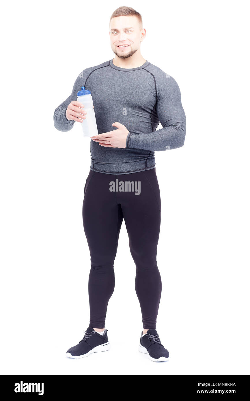 Bodybuilder holding water bottle hi-res stock photography and images ...