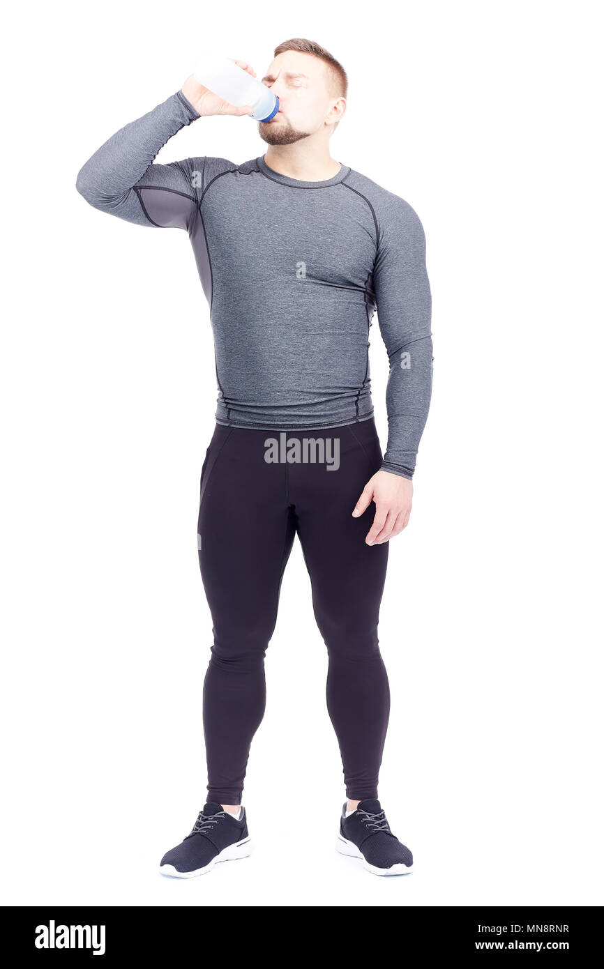 Bodybuilder holding water bottle hi-res stock photography and images ...