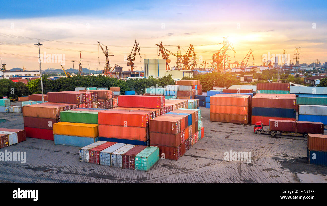 Huangpu Port Wharf, Guangzhou, China Stock Photo - Alamy