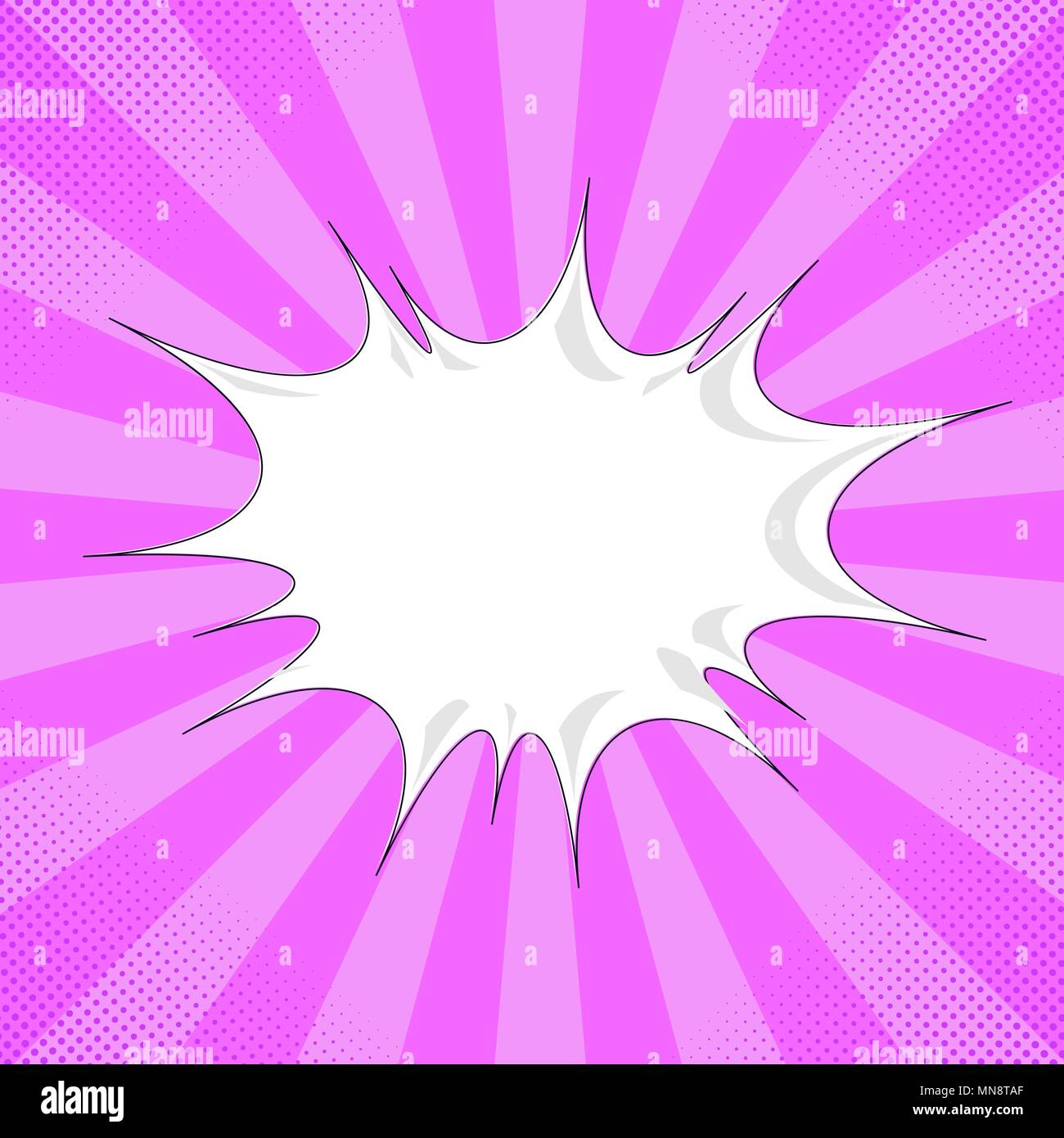 Comic Book Background. Halftone Pattern. Cartoon Speech Bubble. Dotted ...