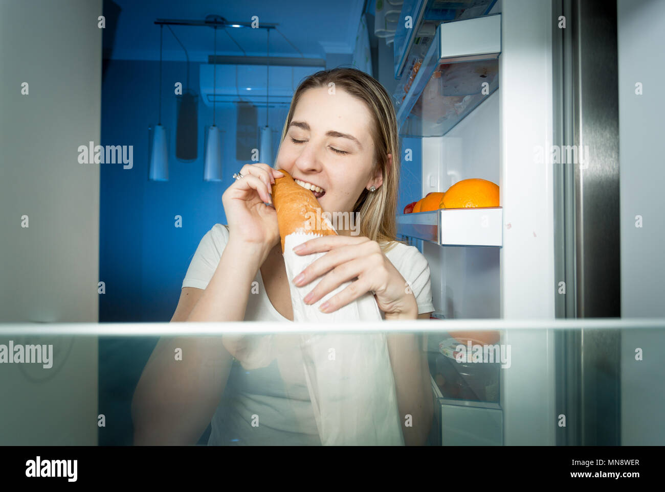 Eat fat woman baking hi-res stock photography and images - Alamy