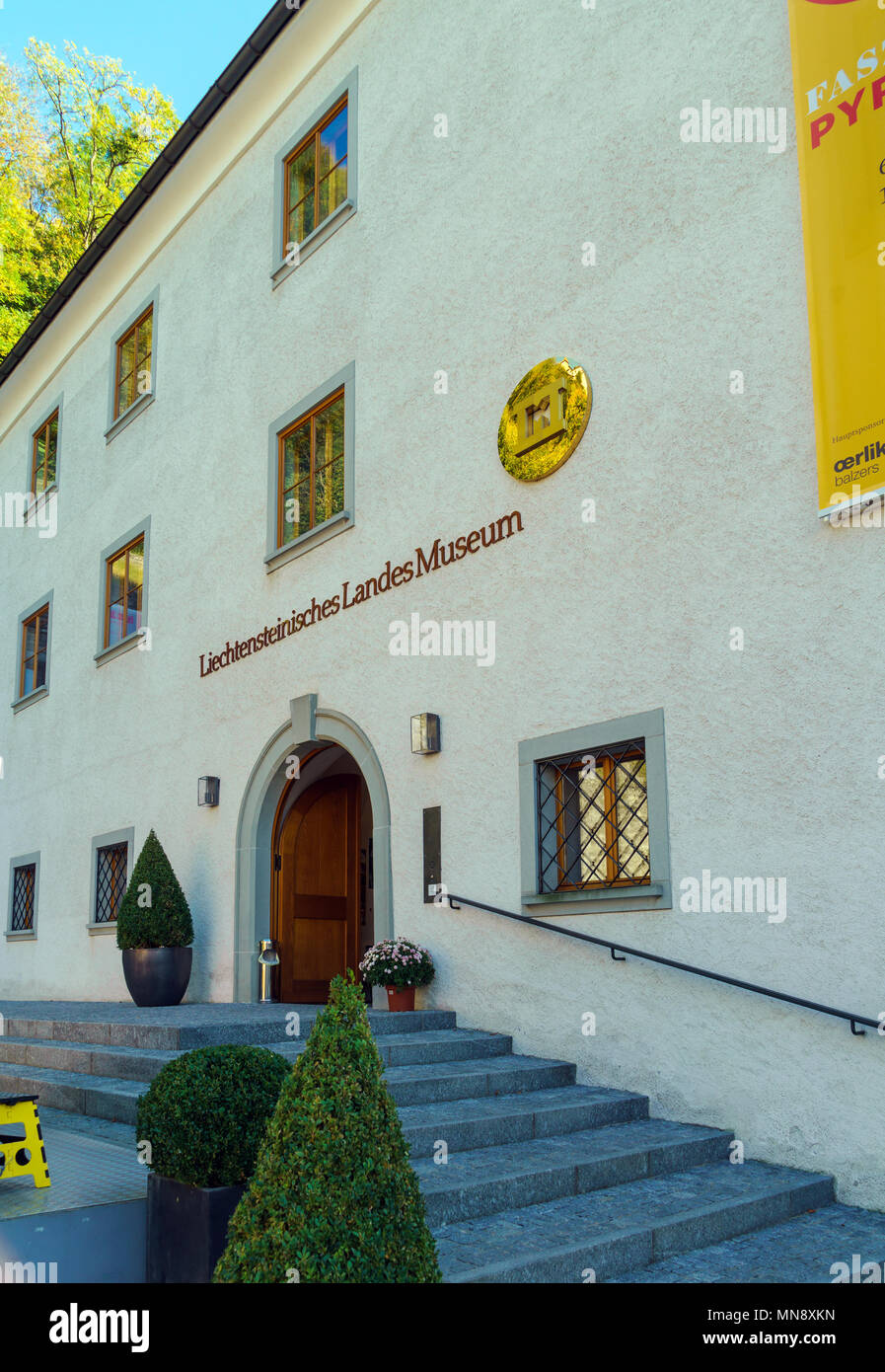 Vaduz, Liechtenstein - October 19, 2017: Building of local historical ...