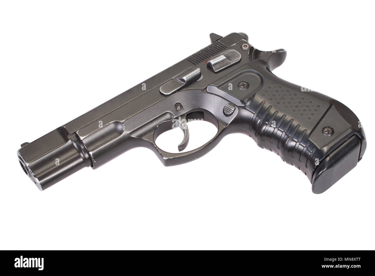 hand gun isolated on white background Stock Photo - Alamy