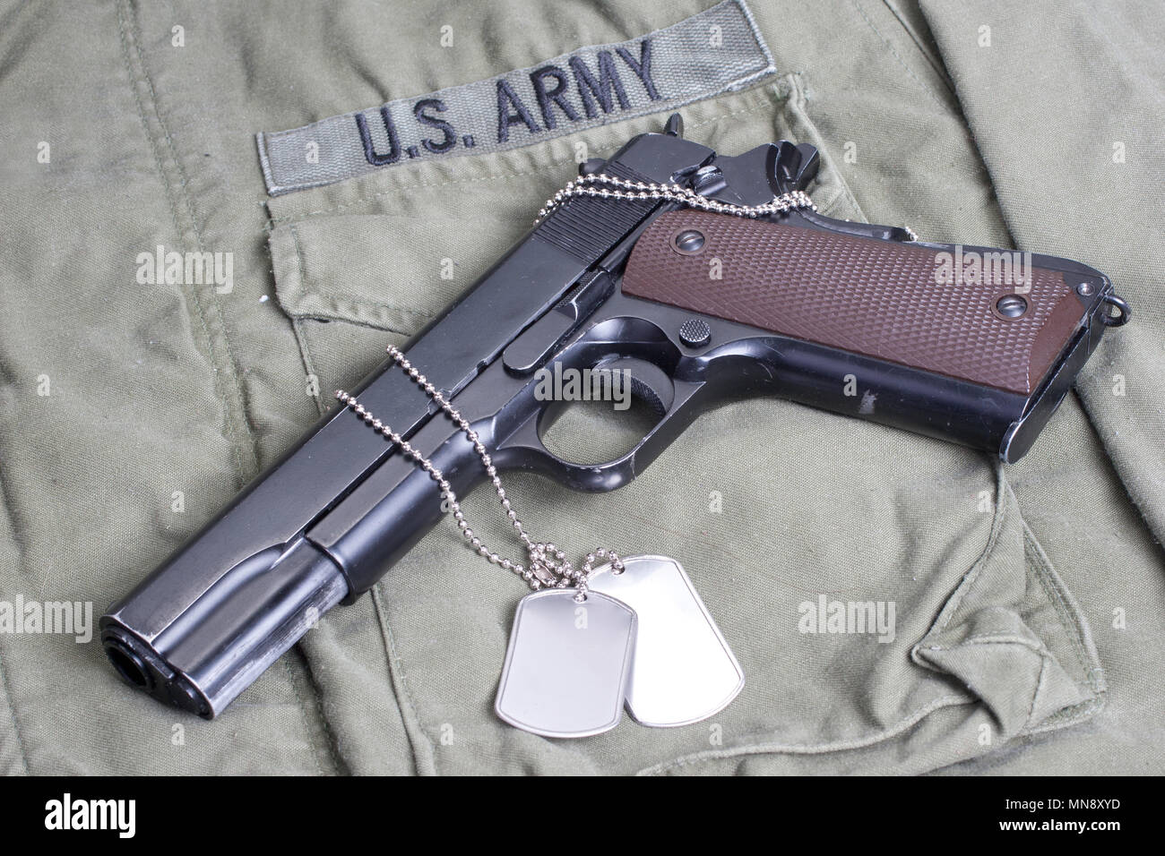 M1911 colt government semi automatic pistol hi-res stock photography ...
