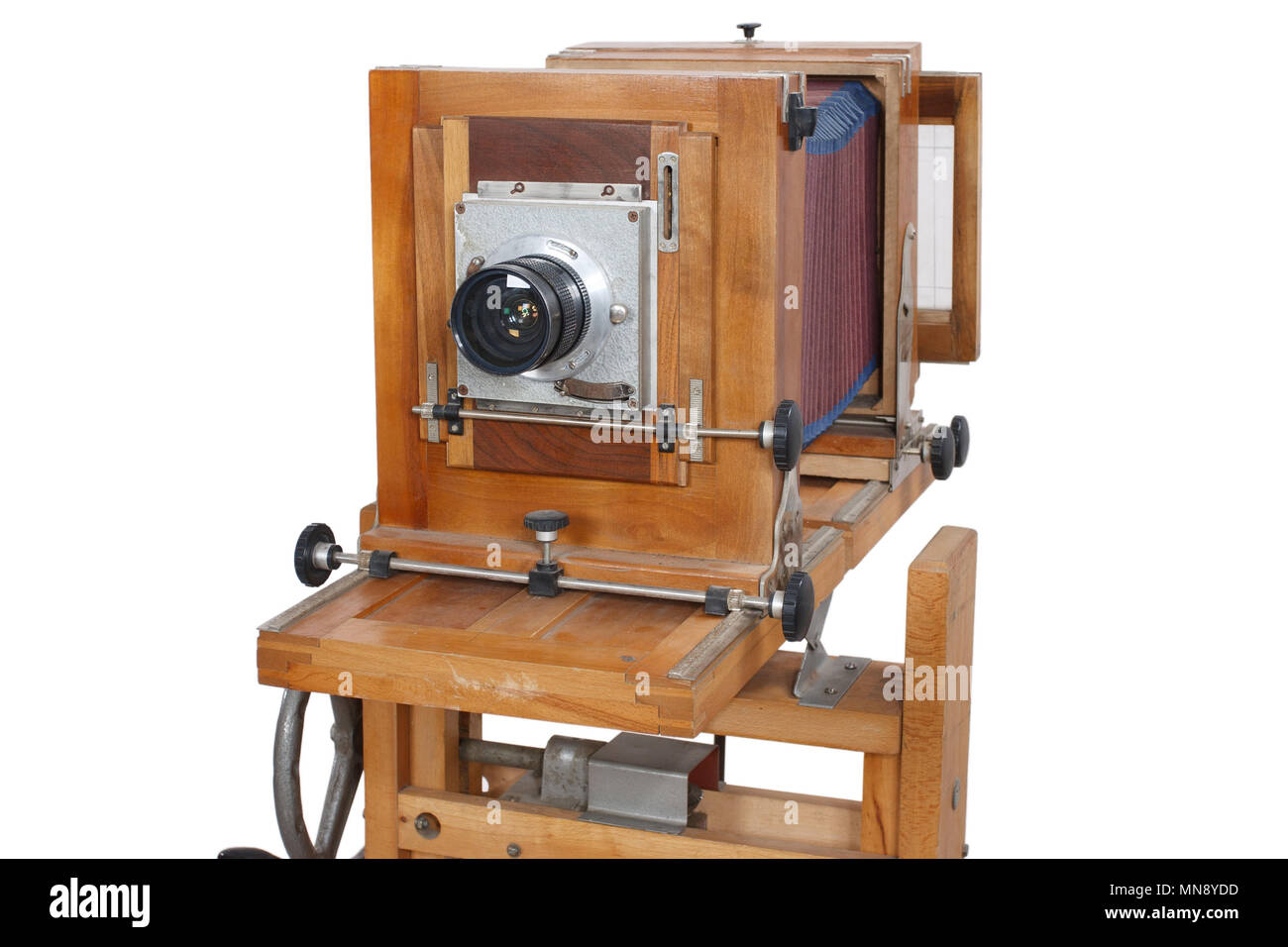 Old Wooden Big Format Camera Stock Photo - Alamy