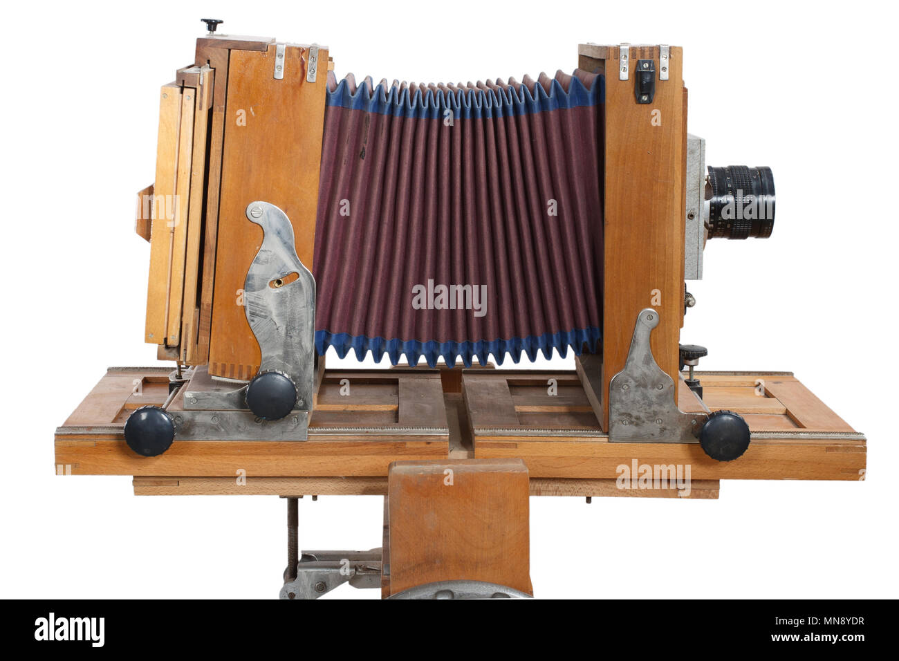 Old Wooden Big Format Camera Stock Photo - Alamy