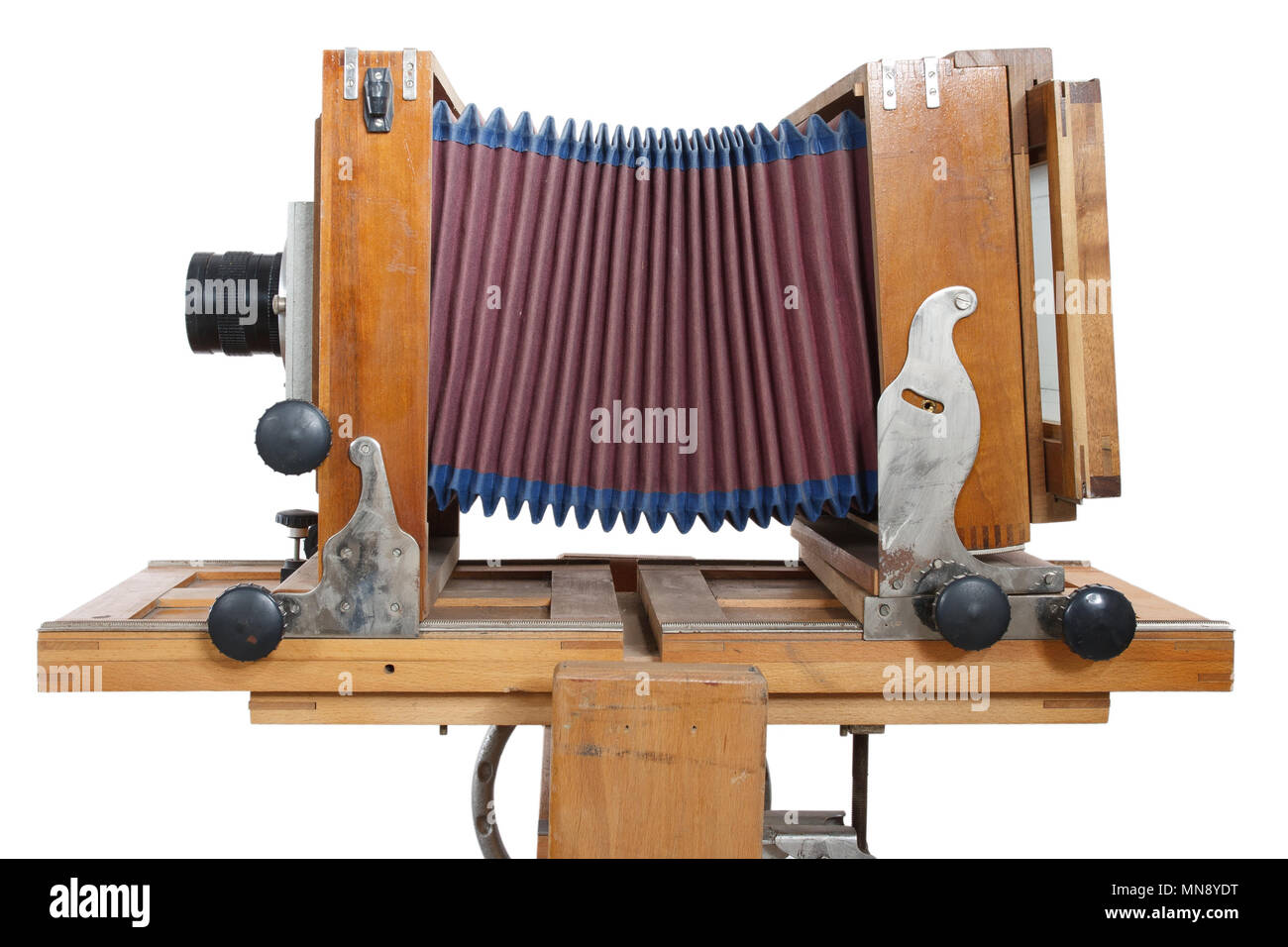 Old Wooden Big Format Camera Stock Photo - Alamy