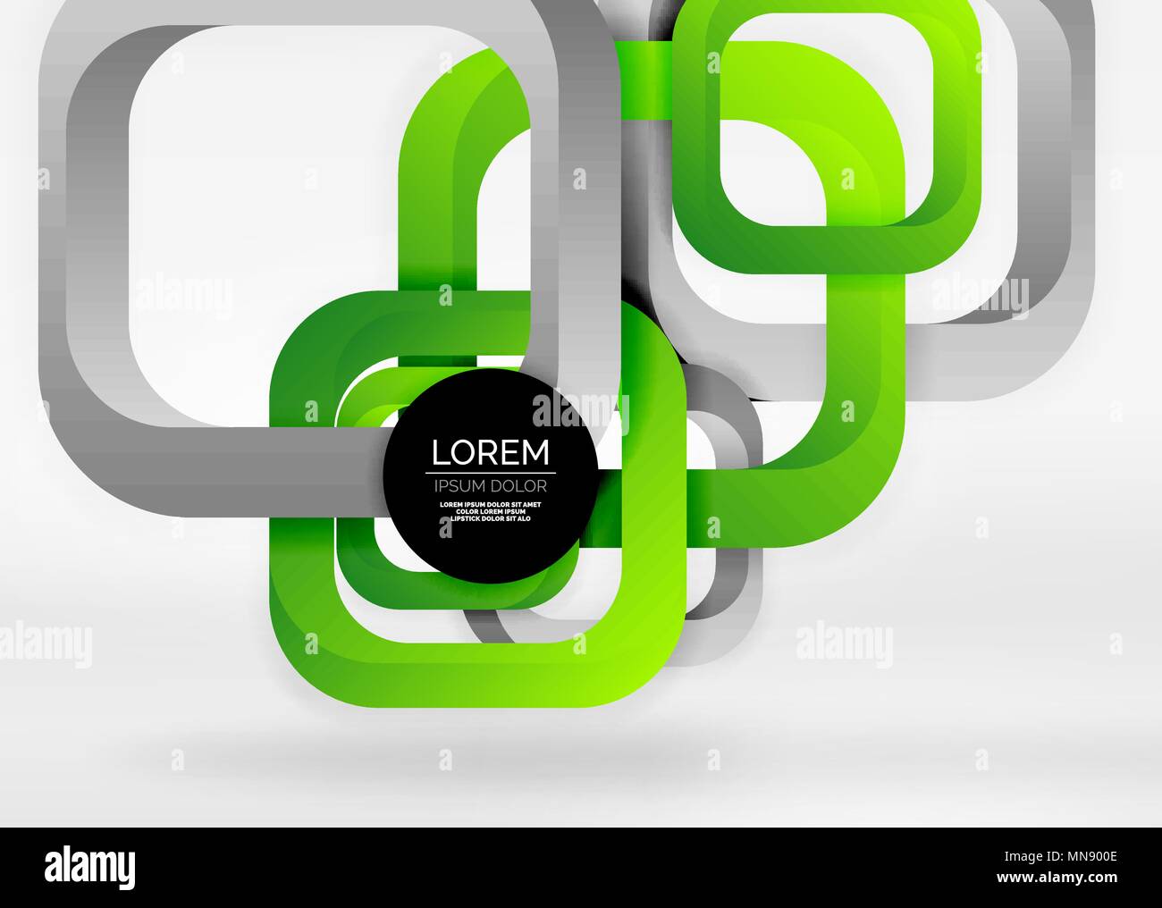 Squares geometric shapes in light grey 3d space. Squares geometric ...