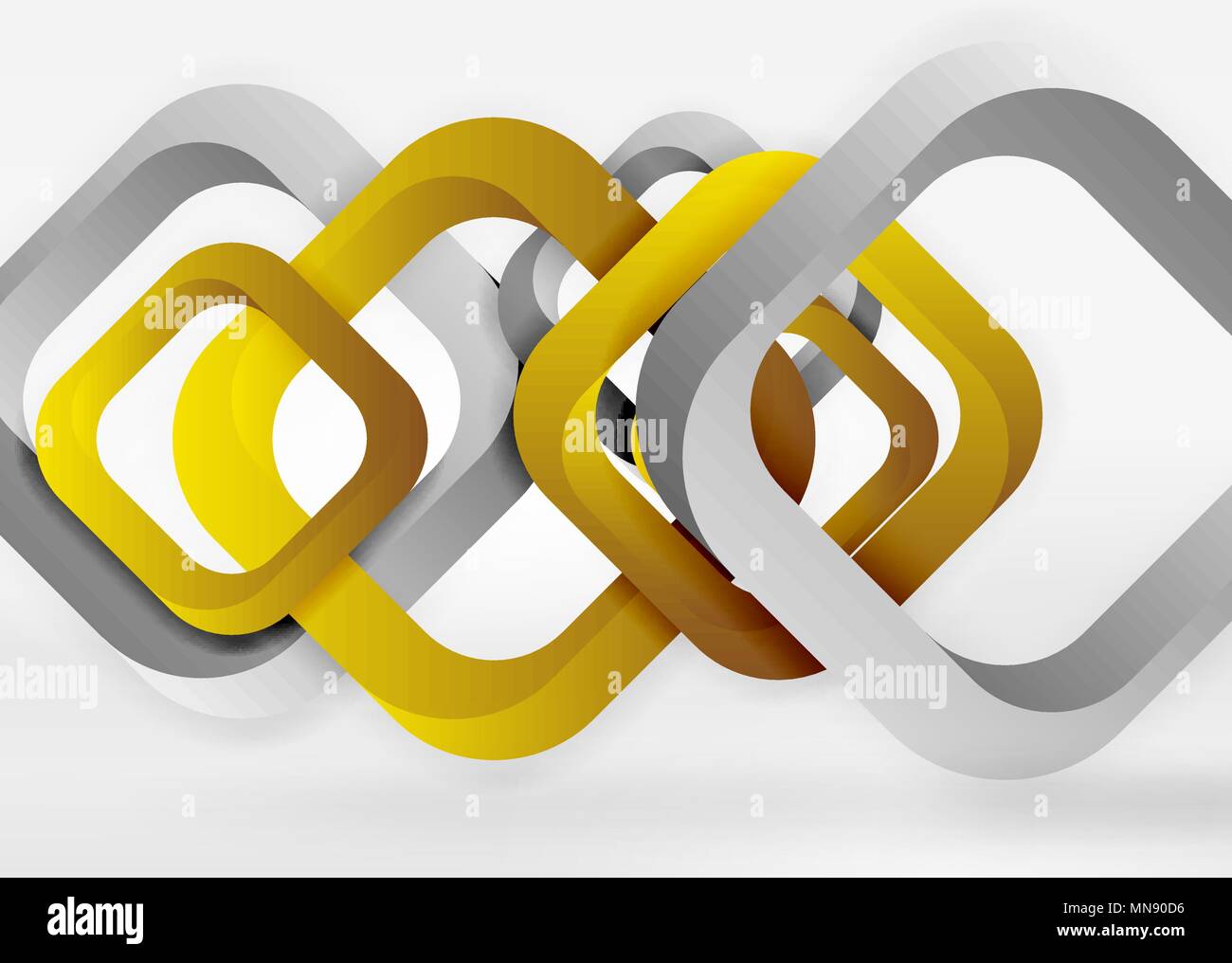 Squares geometric shapes in light grey 3d space. Squares geometric ...