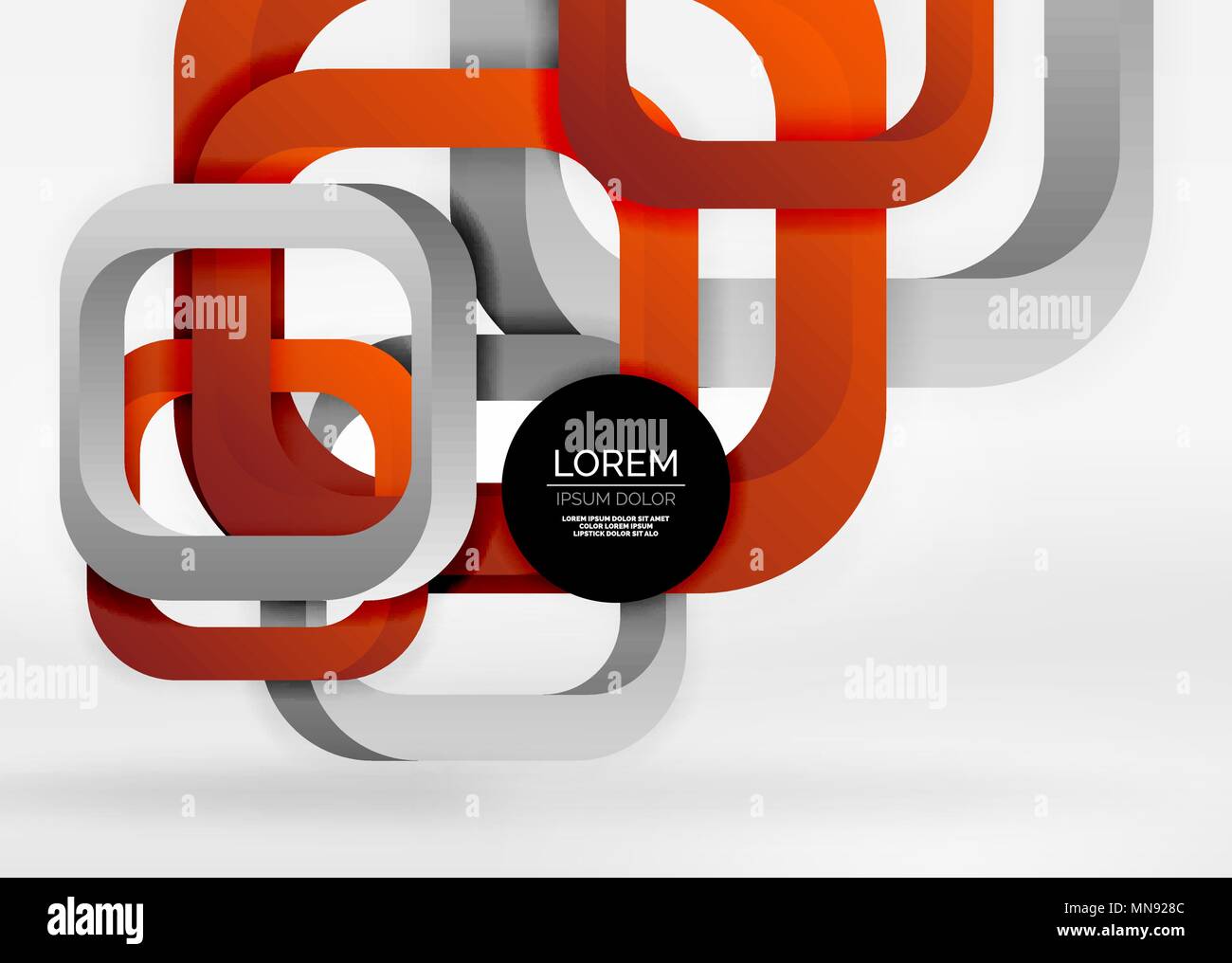 Squares geometric shapes in light grey 3d space. Squares geometric ...