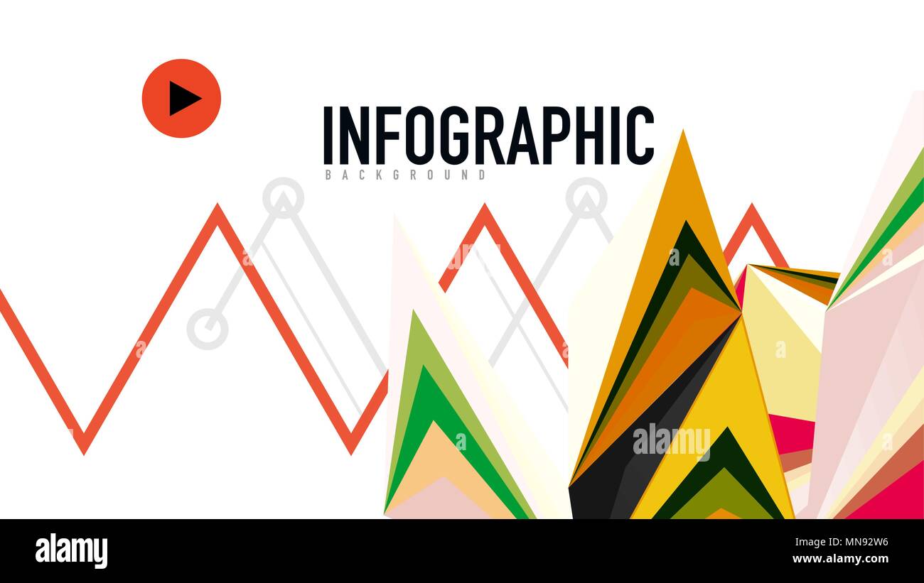 Modern triangle presentation template. Modern triangle presentation ...