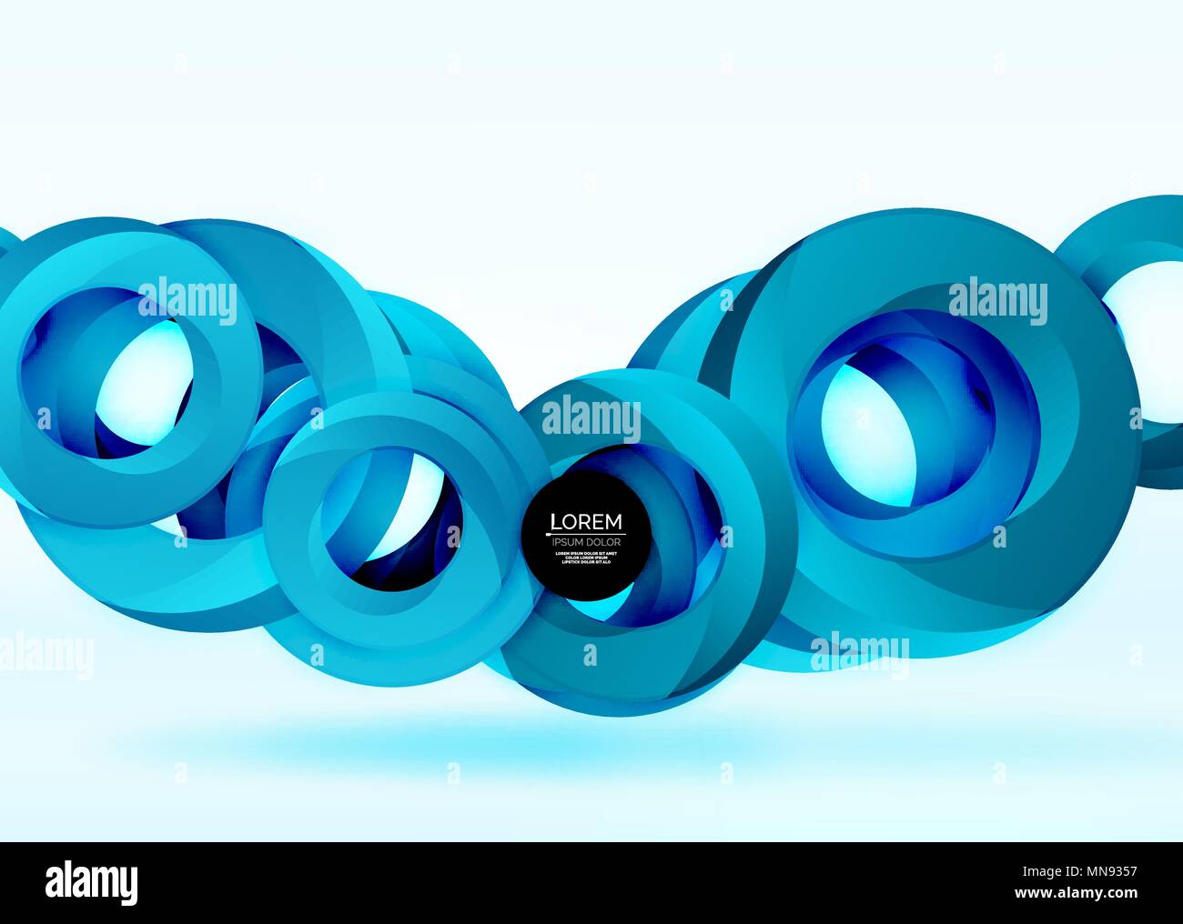 Modern 3d ring vector abstract background. Modern 3d ring composition ...