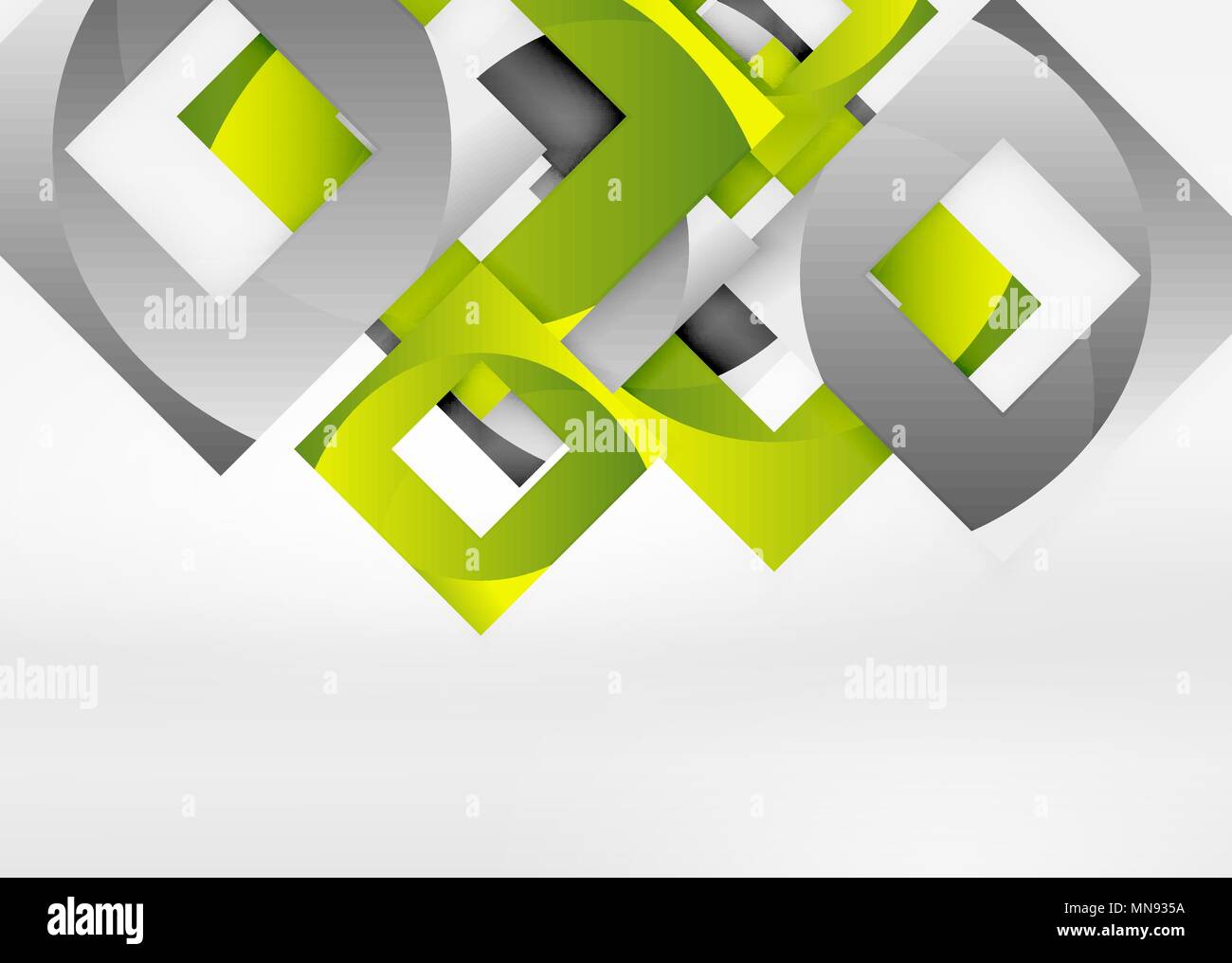 Squares geometric shapes in light grey 3d space. Squares geometric ...