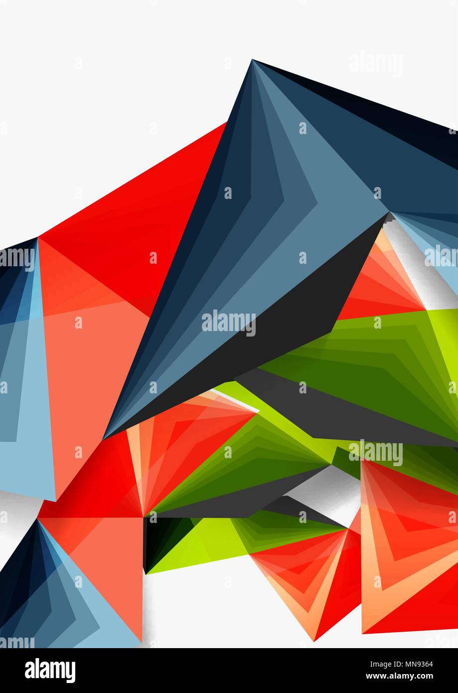 Vector low poly style 3d triangle line. Vector low poly style 3d ...