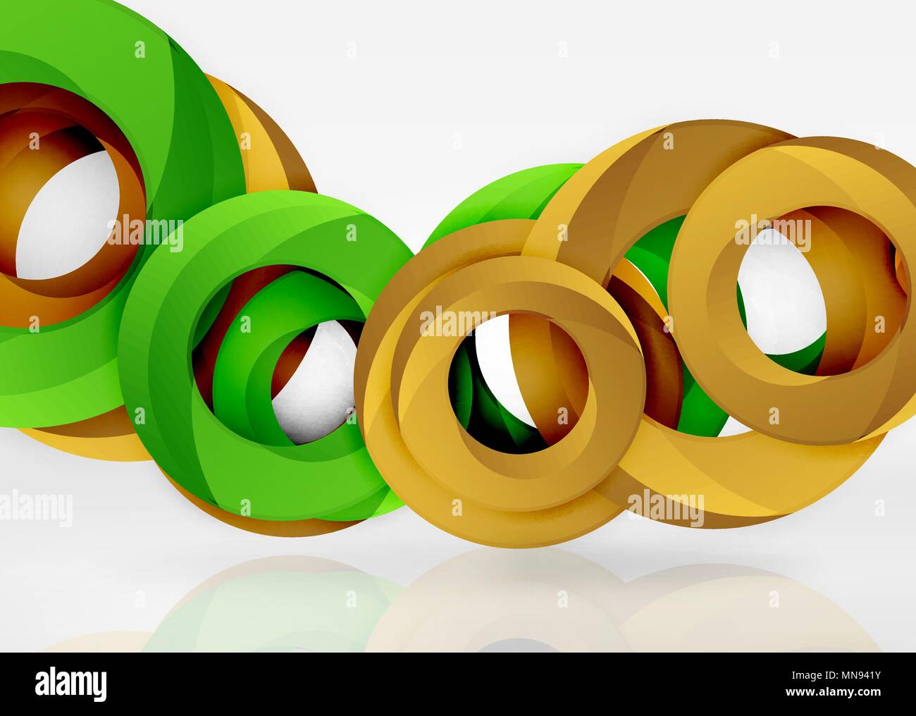 Modern 3d ring vector abstract background. Modern 3d ring composition ...