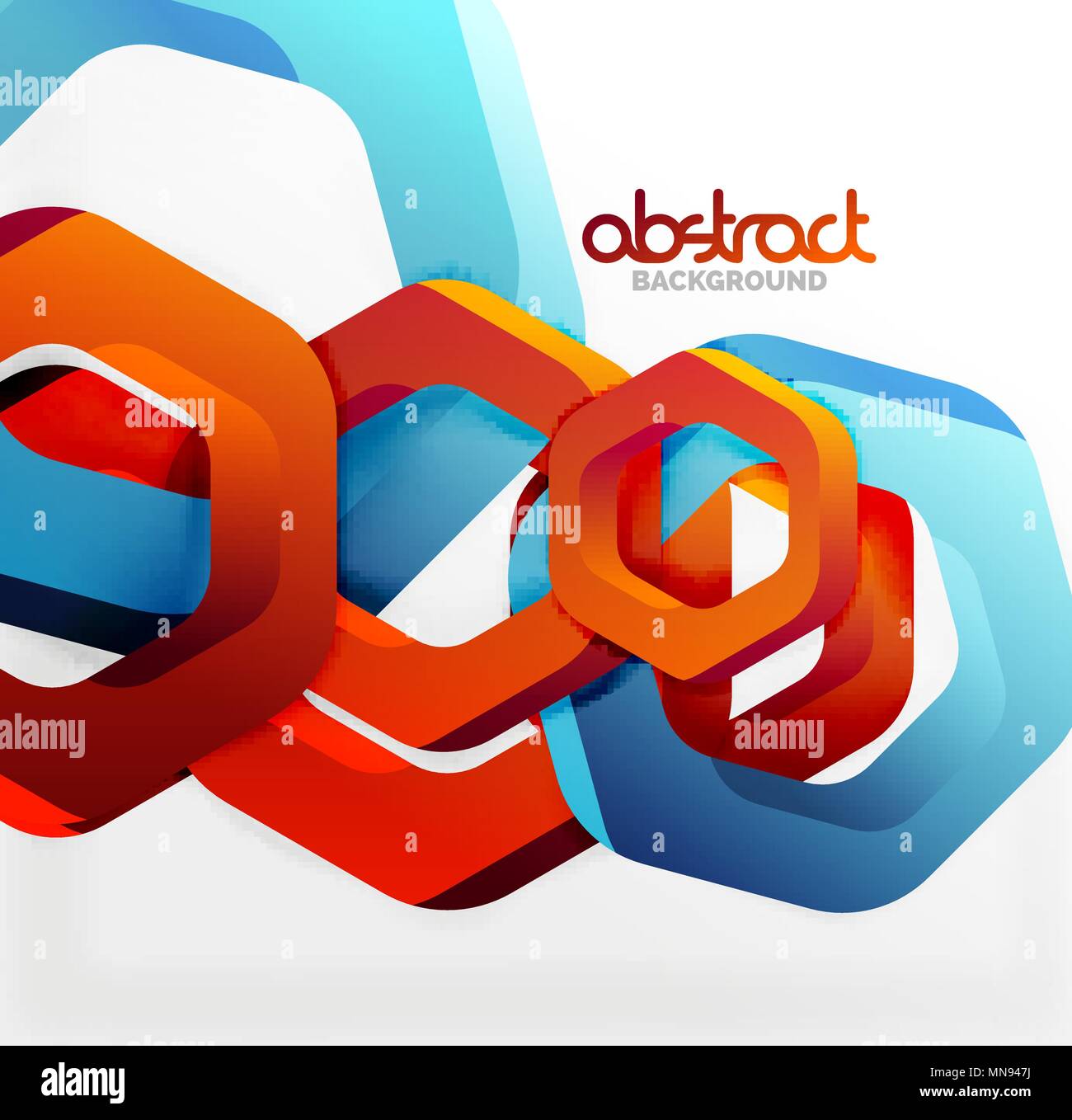 Overlapping hexagons pattern hi-res stock photography and images - Alamy