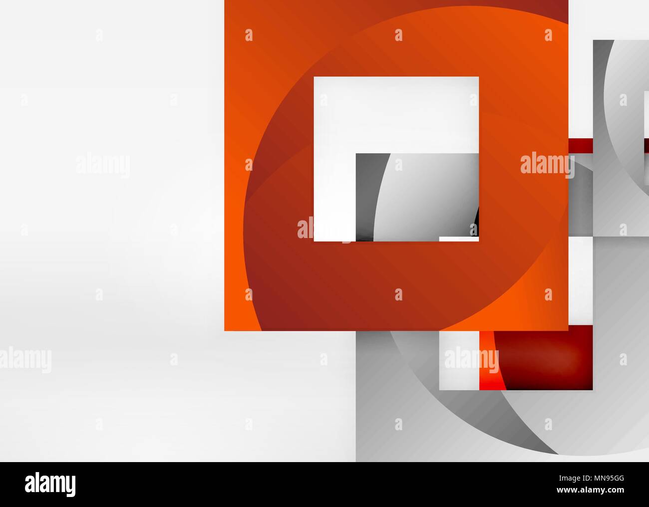 Squares geometric shapes in light grey 3d space. Squares geometric ...