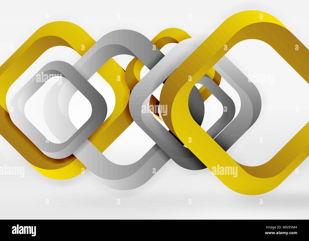 Squares geometric shapes in light grey 3d space. Squares geometric ...