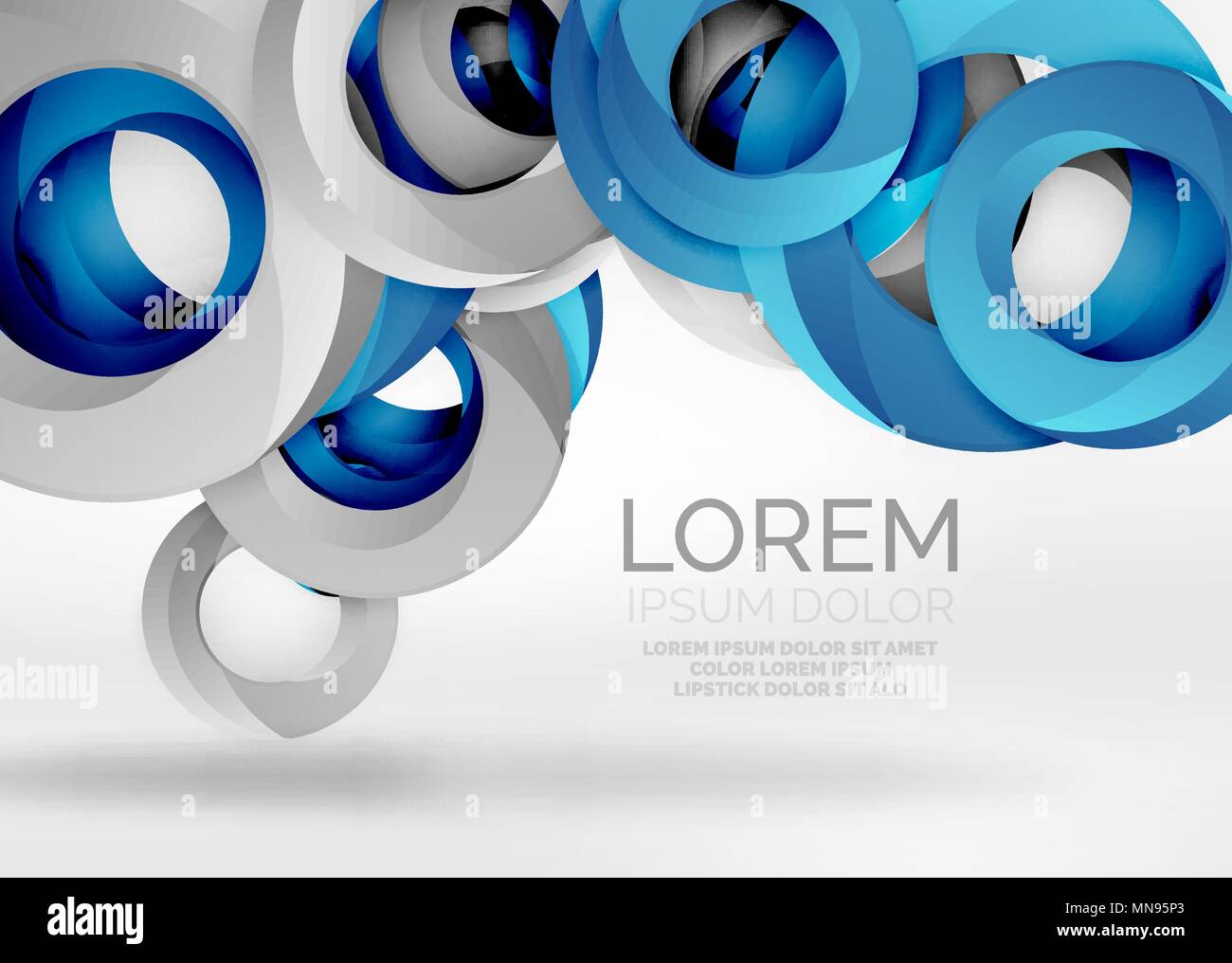 Modern 3d ring vector abstract background. Modern 3d ring composition ...