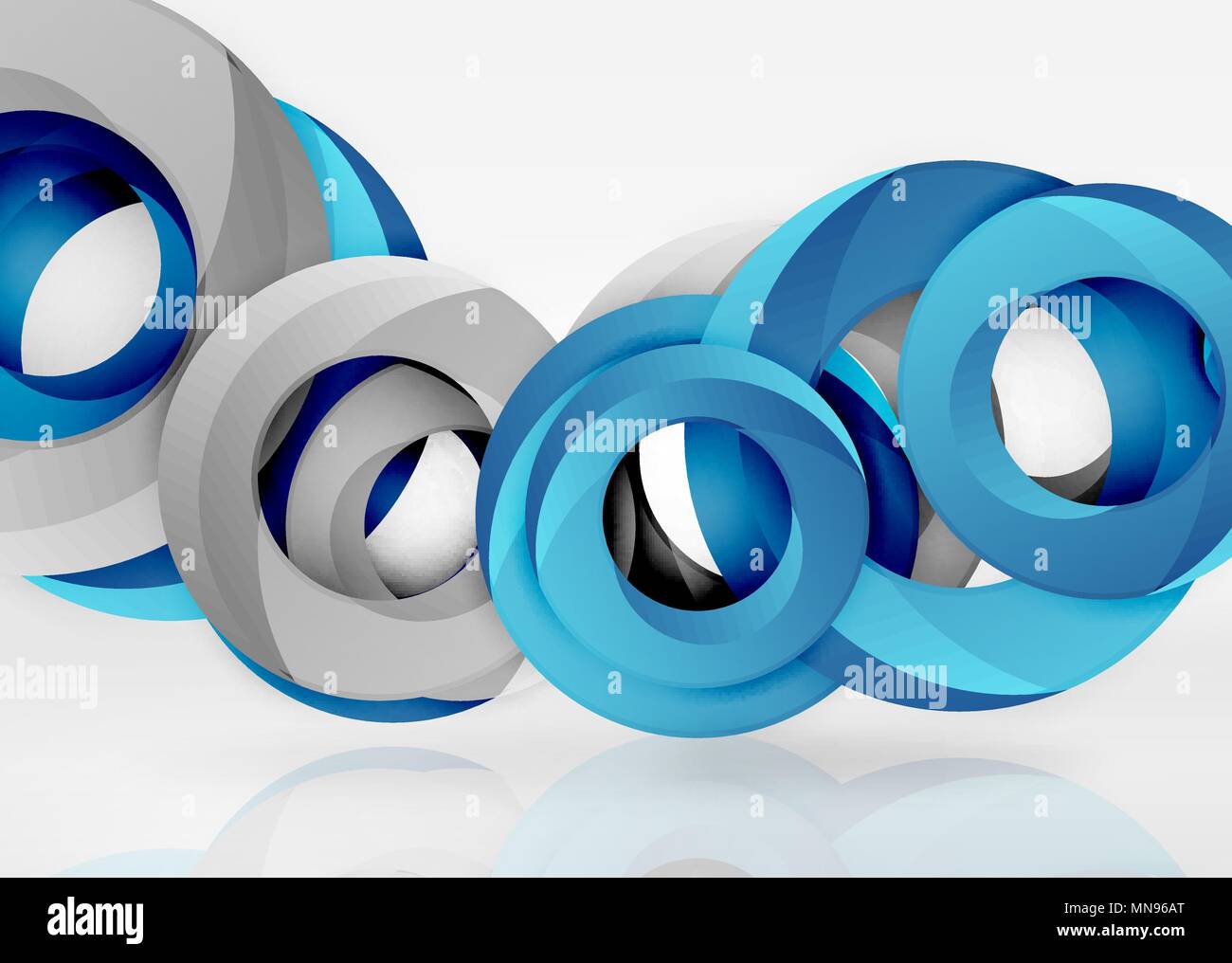 Modern 3d ring vector abstract background. Modern 3d ring composition ...