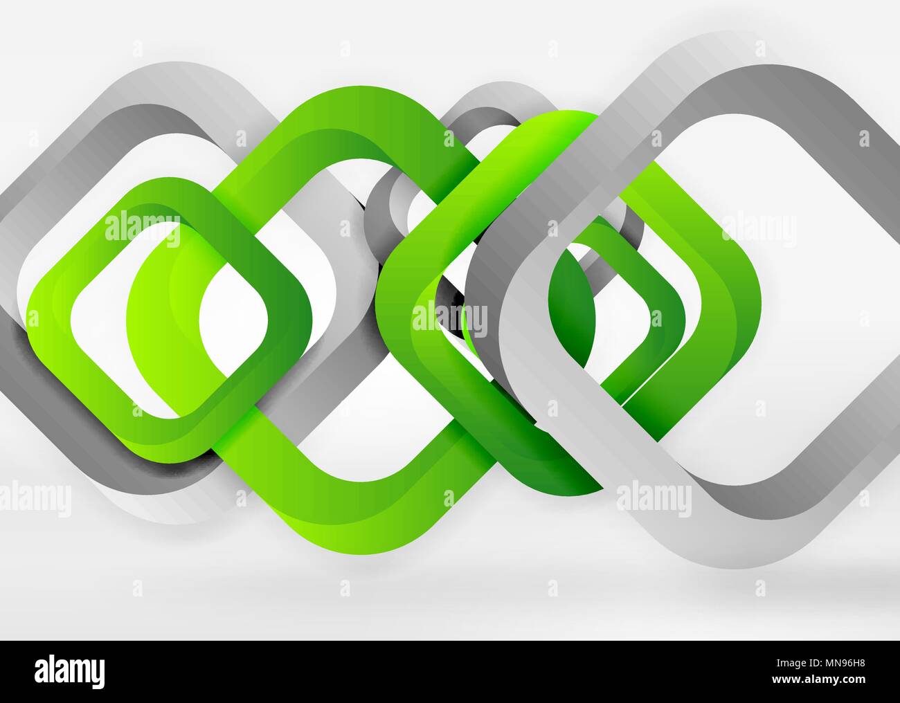 Squares geometric shapes in light grey 3d space. Squares geometric ...