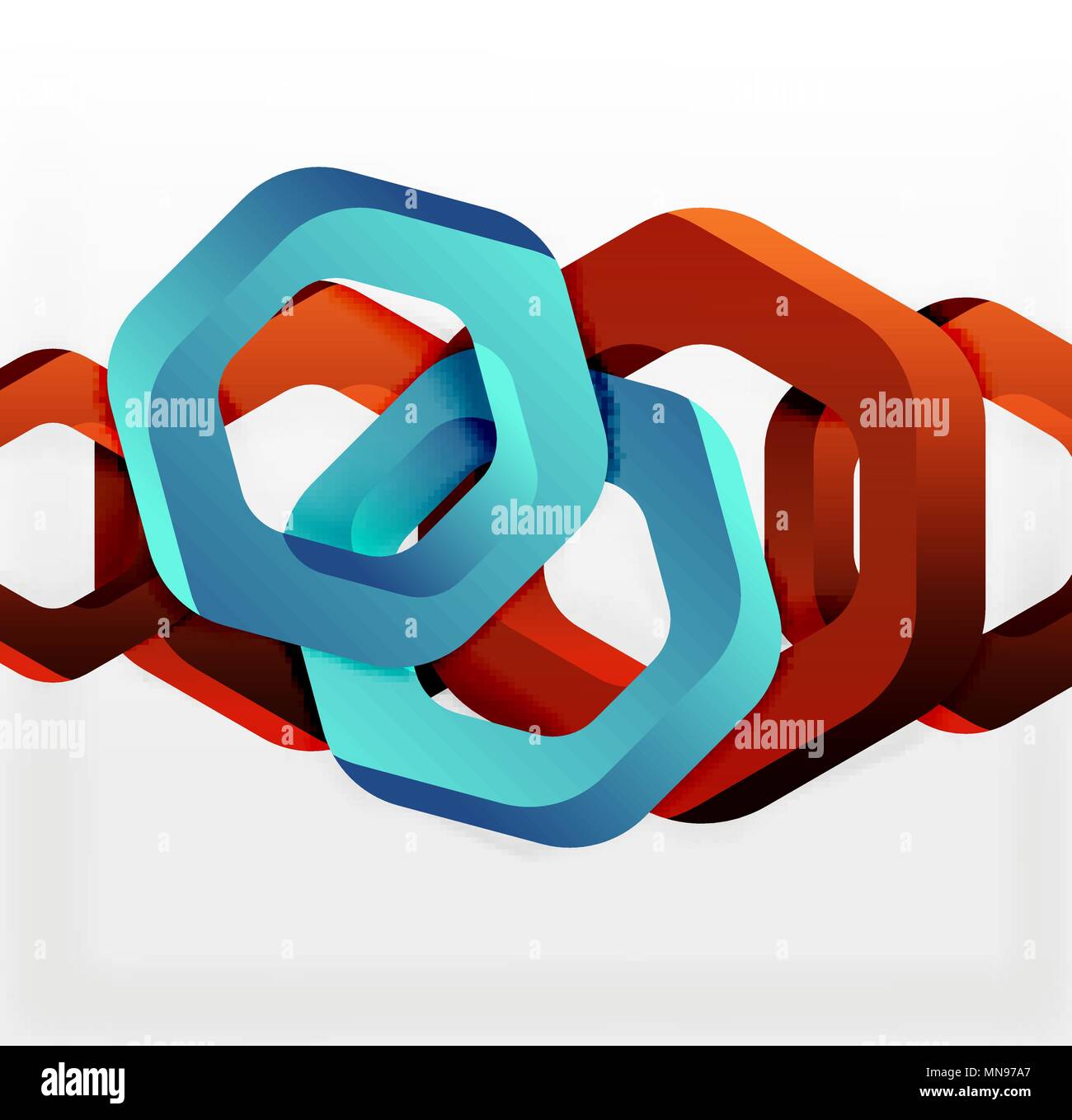 Overlapping hexagons design background. Overlapping hexagons vector ...