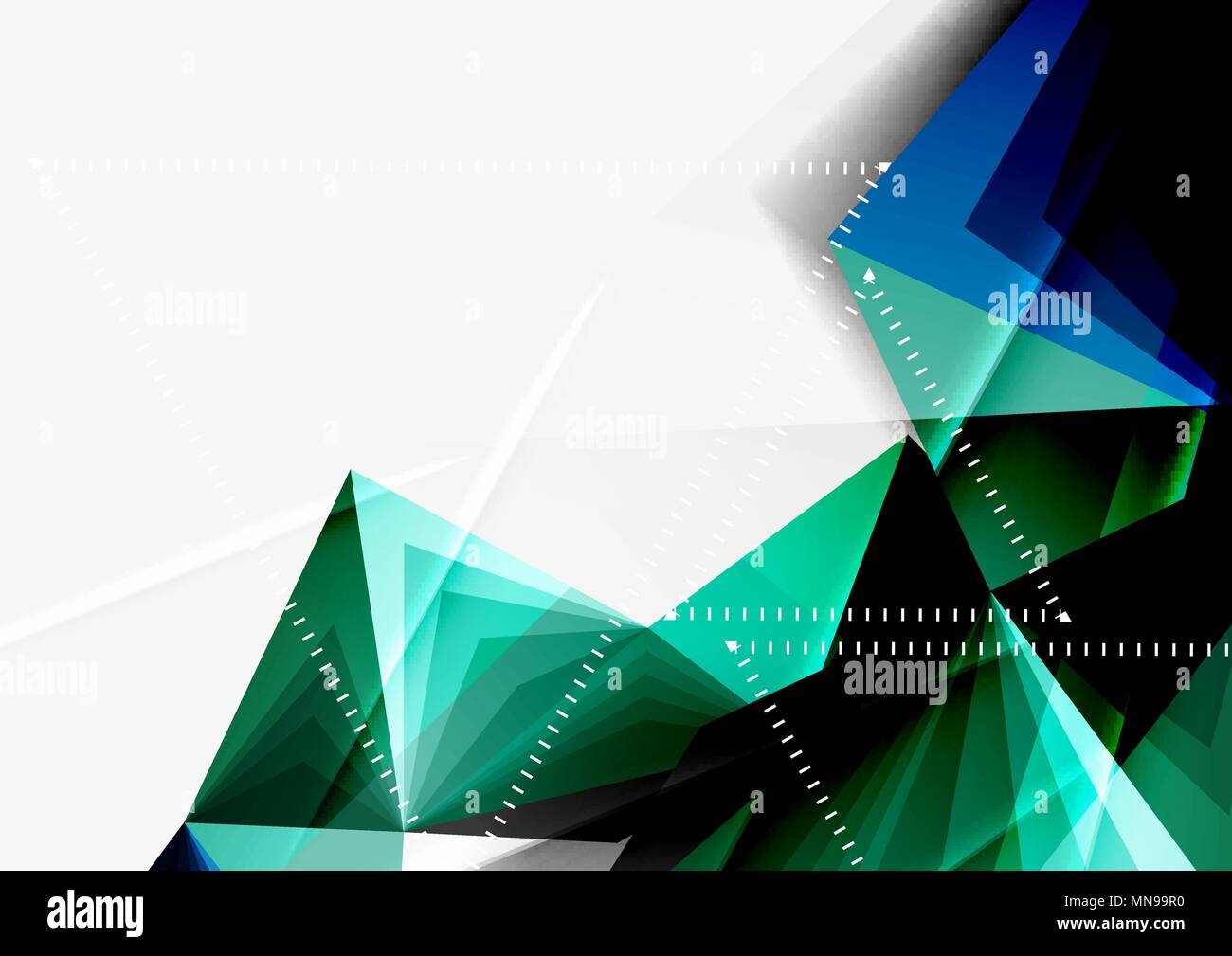 Vector low poly style 3d triangle line. Vector low poly style 3d ...