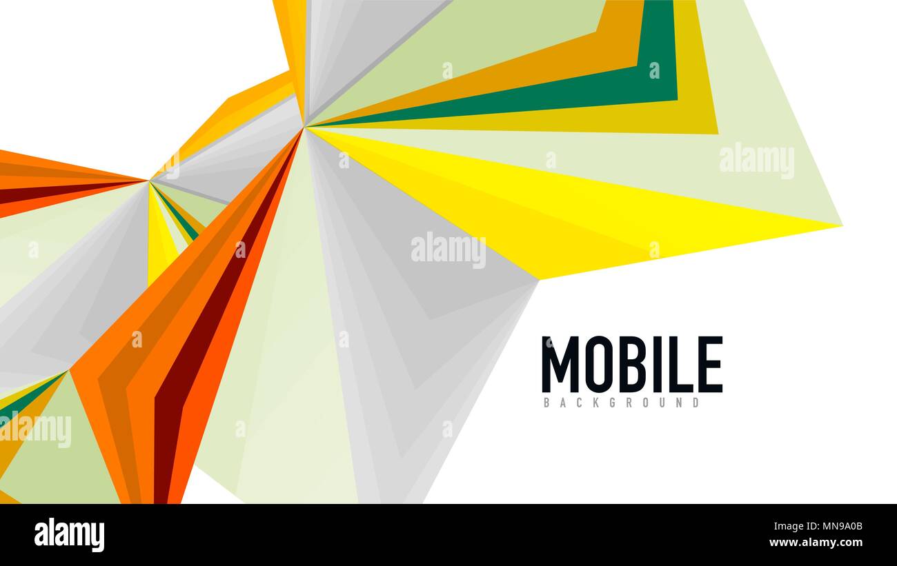 Modern triangle presentation template. Modern triangle presentation ...