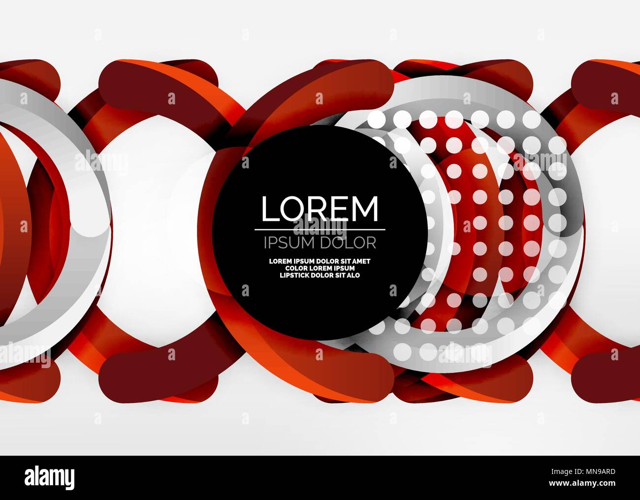 Modern 3d ring vector abstract background. Modern 3d ring composition ...