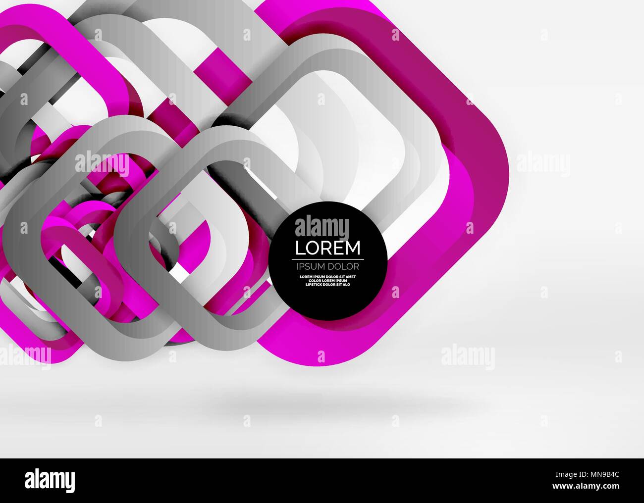 Squares geometric shapes in light grey 3d space. Squares geometric ...