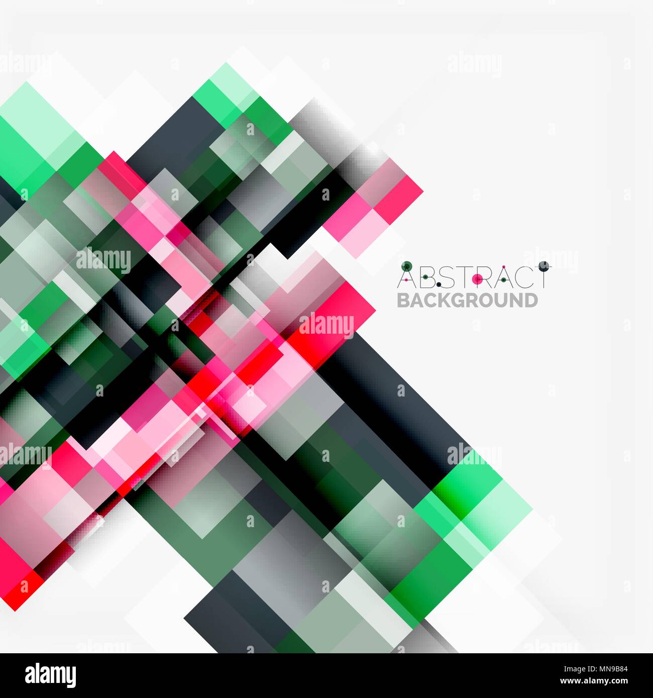 Abstract Blocks Template Design Background Simple Geometric Shapes On White Straight Lines And