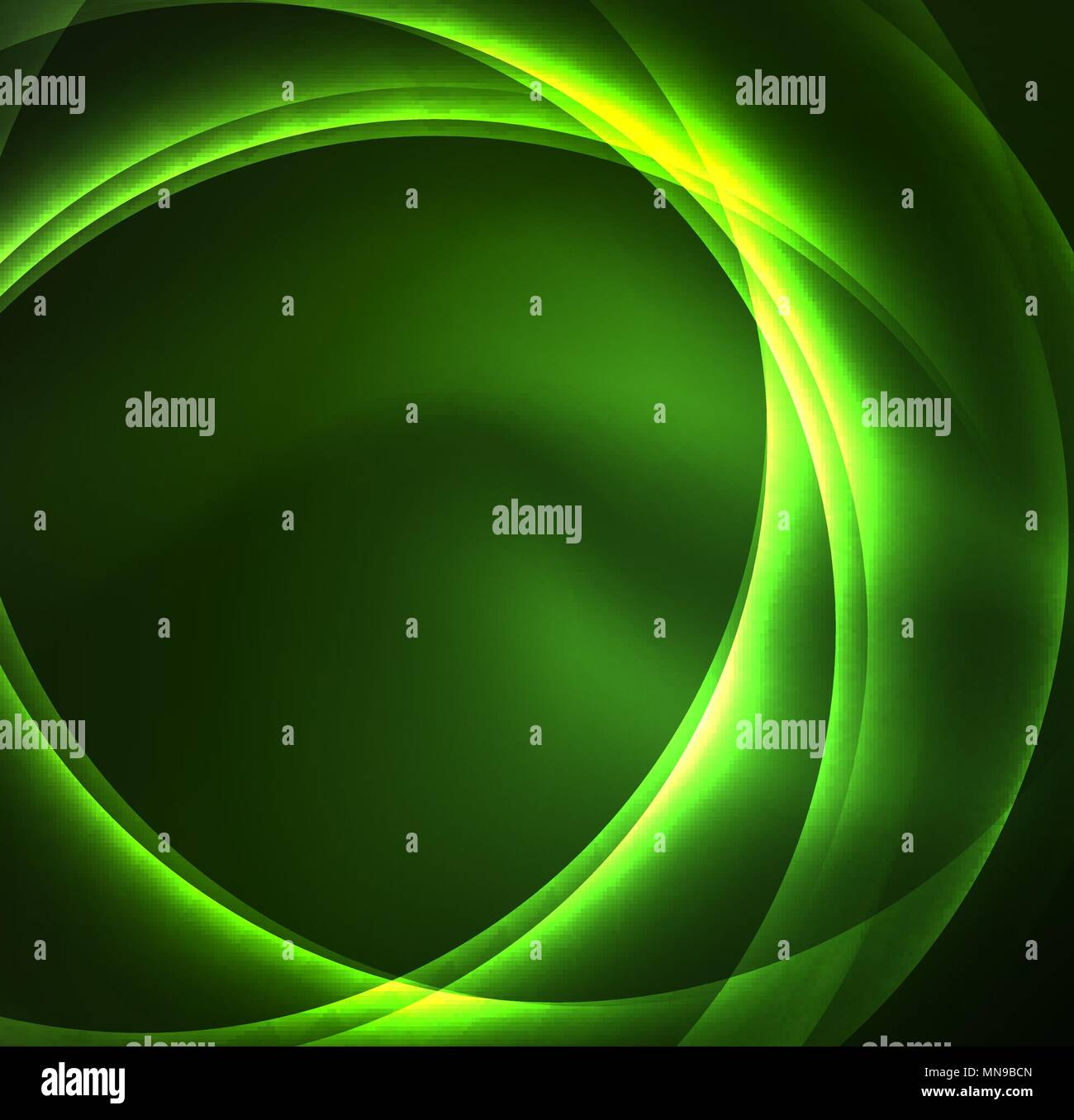 Glowing geometric shapes. Glowing geometric shapes in dark space ...